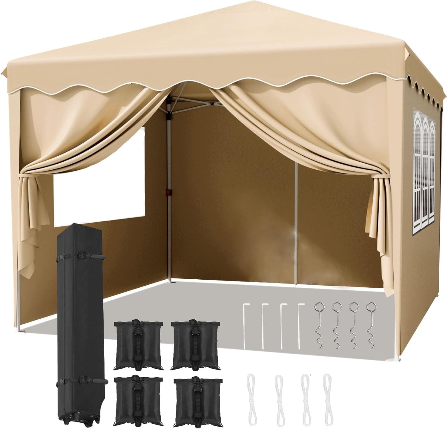 10x10FT Pop Up Canopy, Ez Up Commercial Instant Canopy Tent, Outdoor ...
