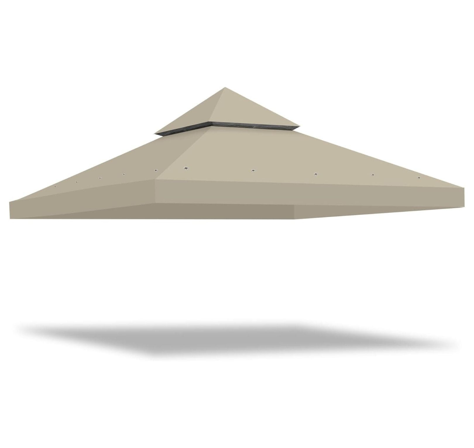 10x10Ft Gazebo Top Replacement 2 Tier PU Water Resistance Outdoor ...