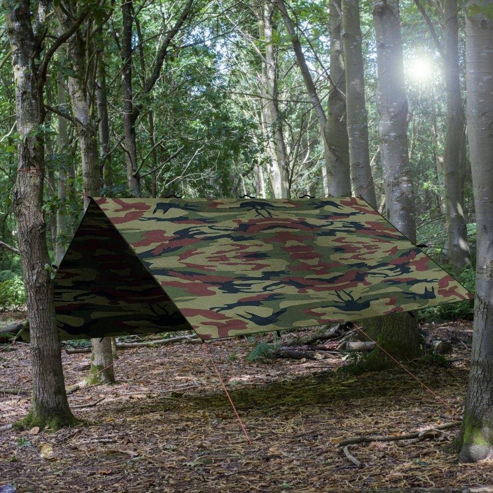 10x10ft Hammock Rain Fly Waterproof Camp Tarps Camo Lightweight Tent ...