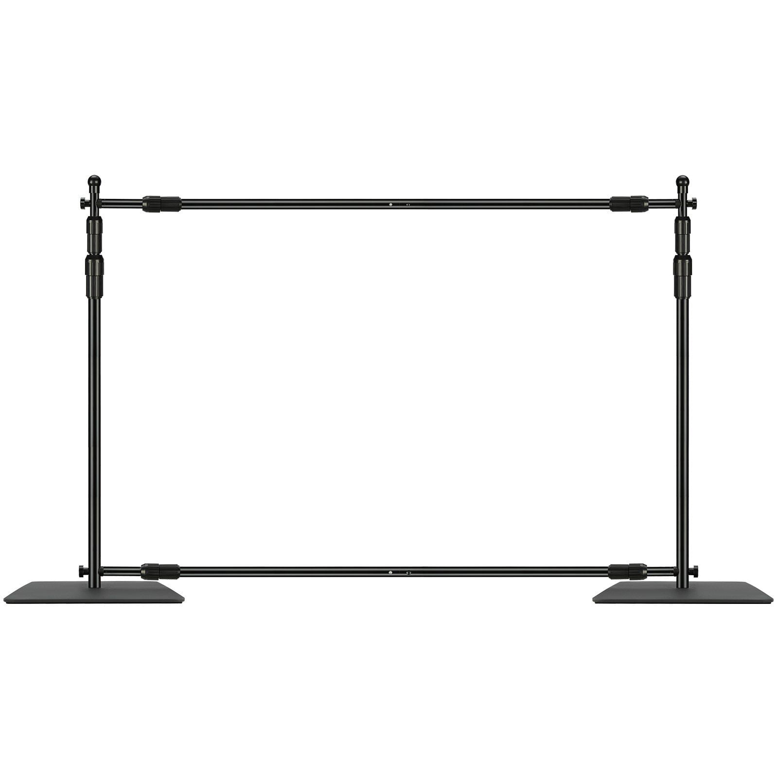 10x10ft Heavy Duty Pipe and Drape Kit with 6 Clamps, Carbon Steel Base ...