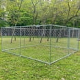 JBLCC Large 10x10ft Metal Outdoor Dog Kennel, Backyard Pet Cage with ...