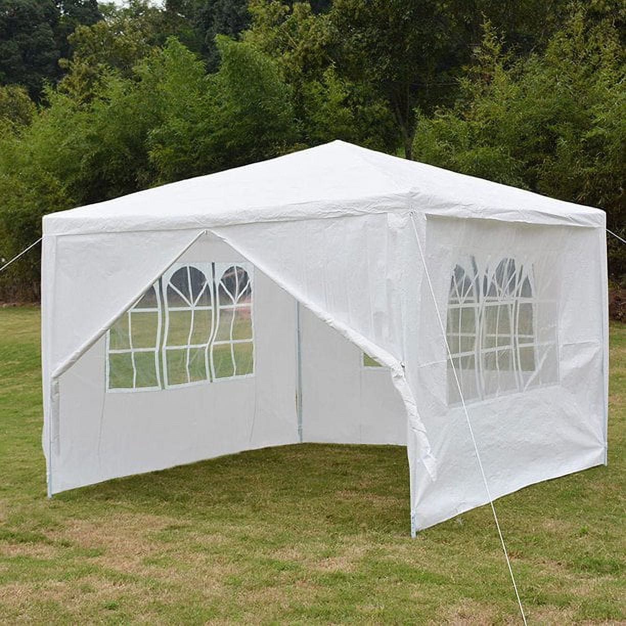10x10ft Outdoor Patio Tent with 3 Wind Vent Walls, 4 Sides Waterproof ...