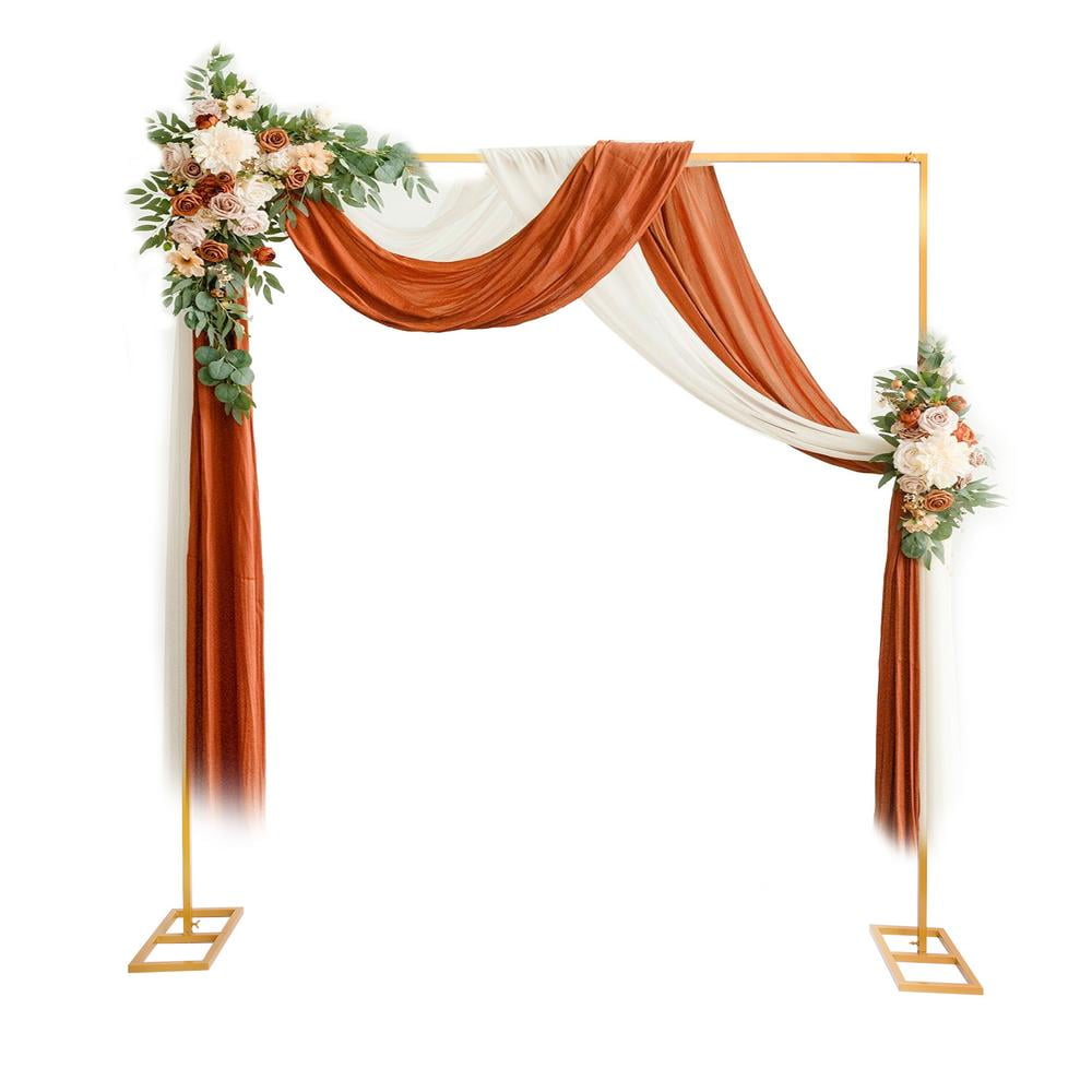 10x10ft Square Metal Arch Stand - Sturdy Outdoor Wedding Backdrop ...