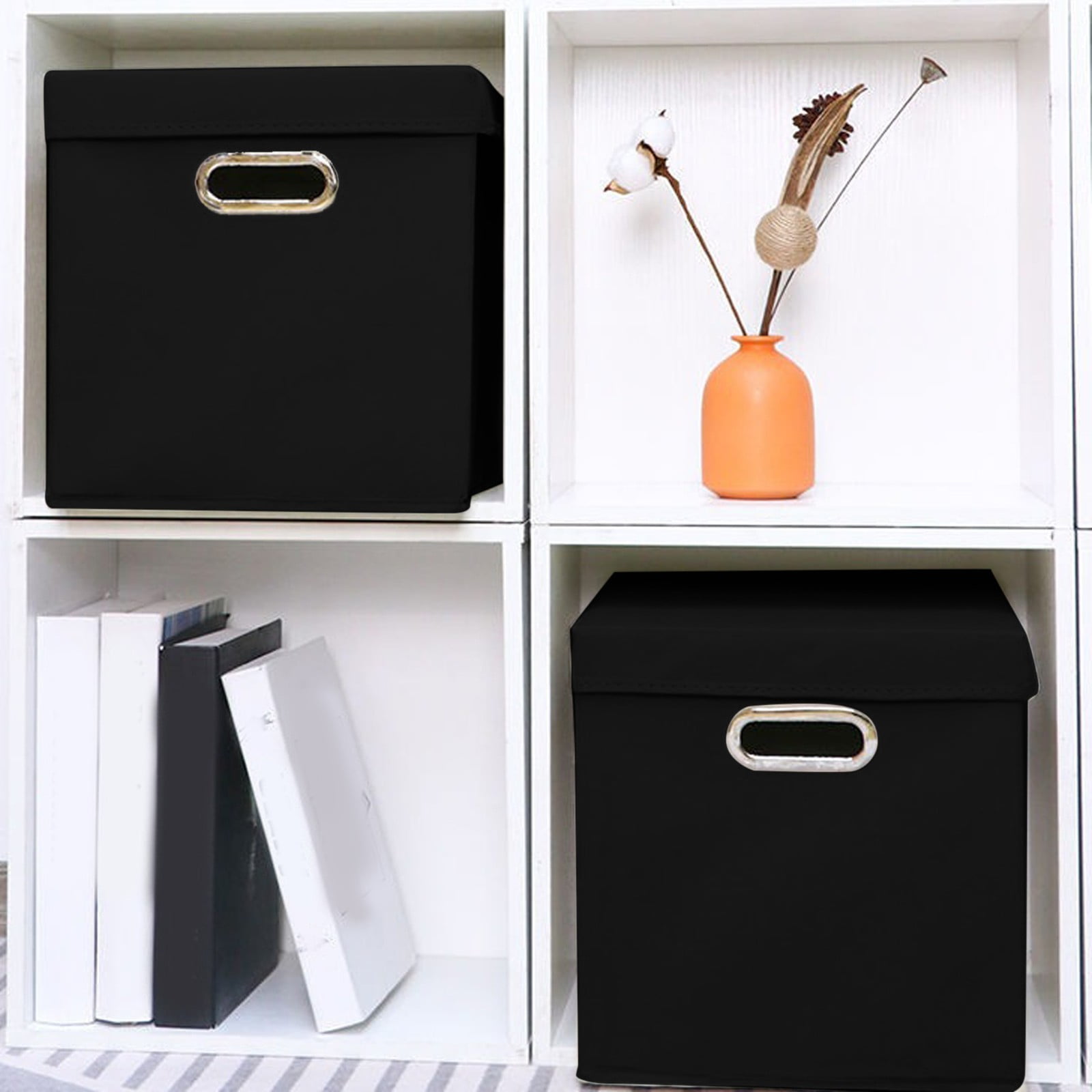 10x10x10 Storage Bins Spacious And Stylish Large Capacity Non Woven ...