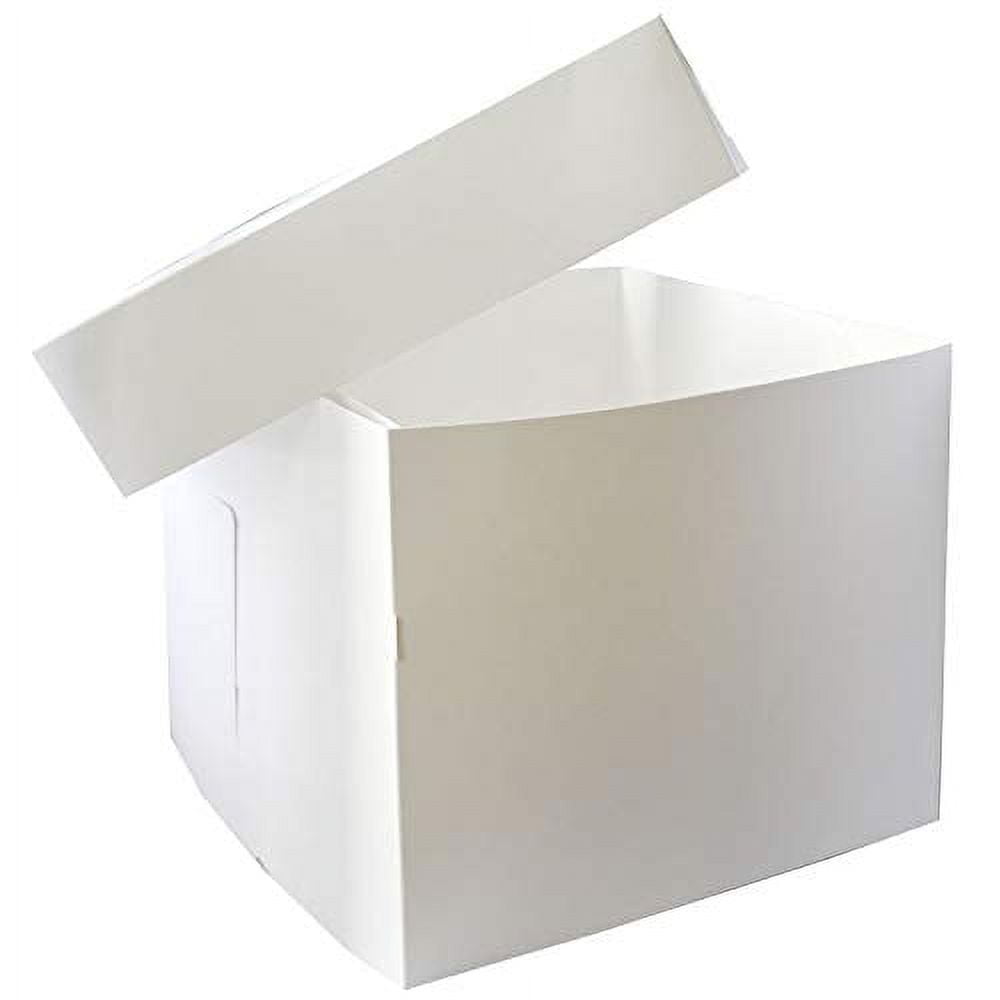 10x10x10 White Cake Box 2 pc, 6 ct - Walmart.com