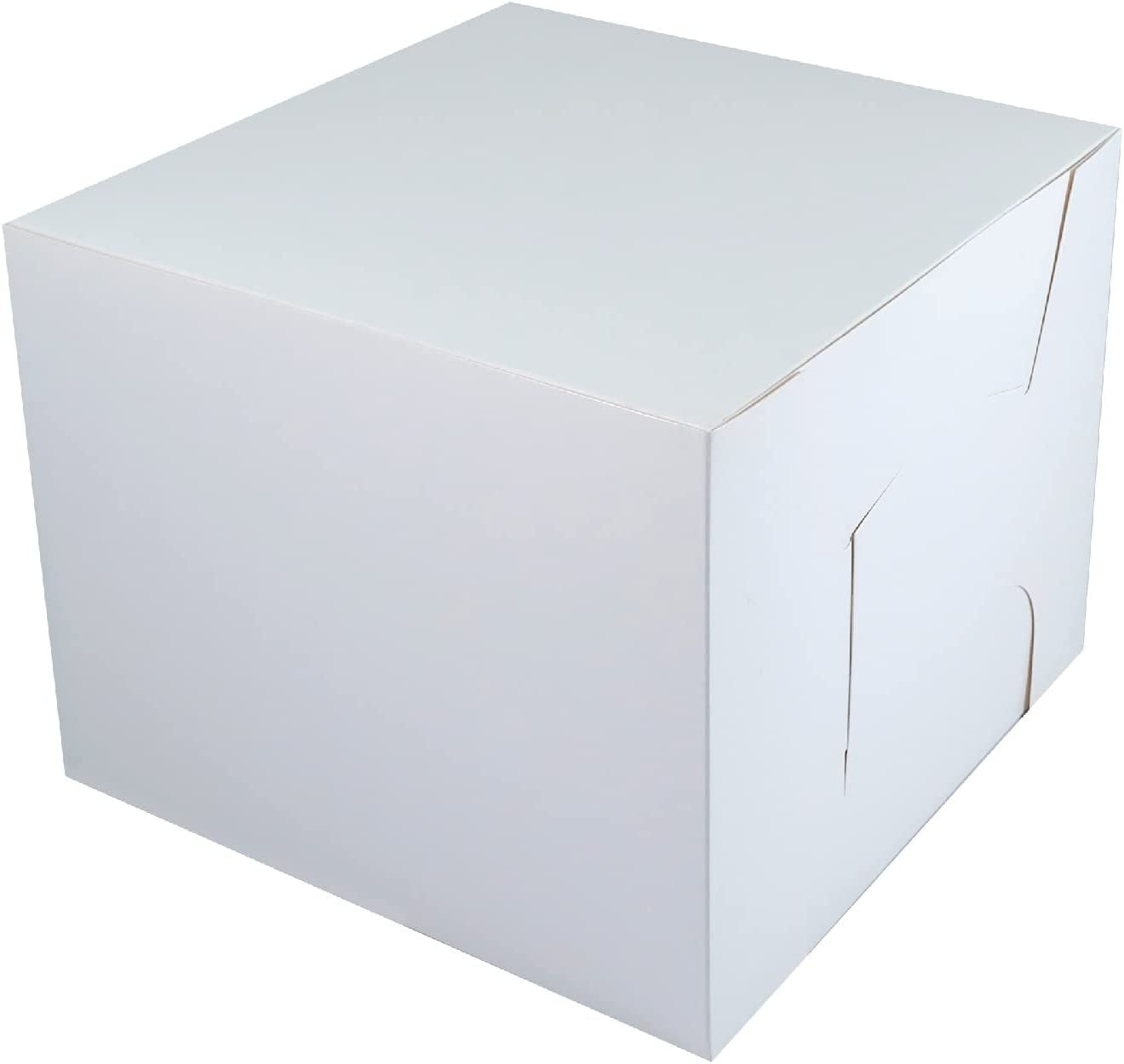 10x10x8 inches White Tall box, Premium Bakery Boxes, One piece, Perfect ...