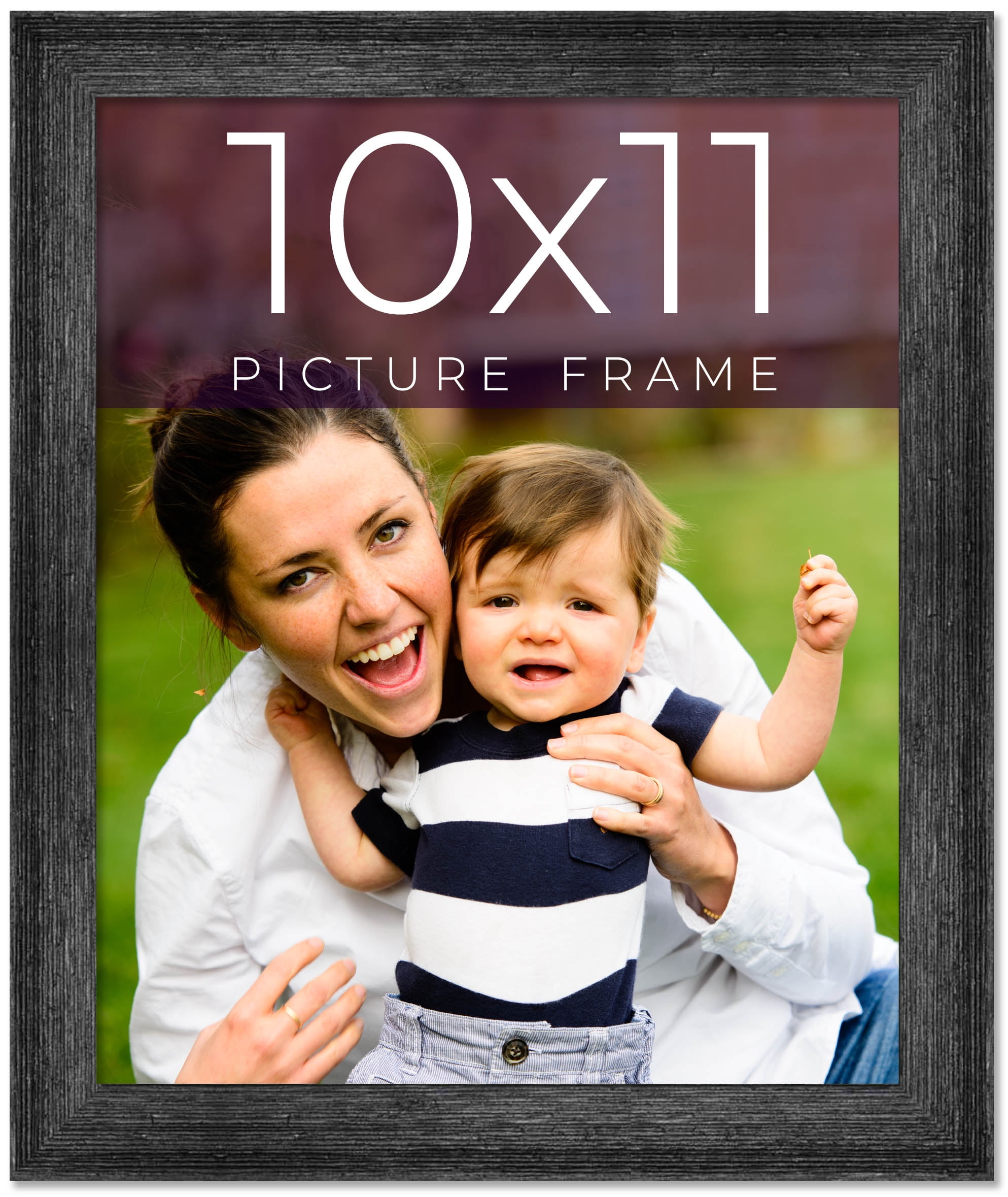 10x11 Frame Black Real Wood Picture Frame Width 1.5 inches | Interior ...