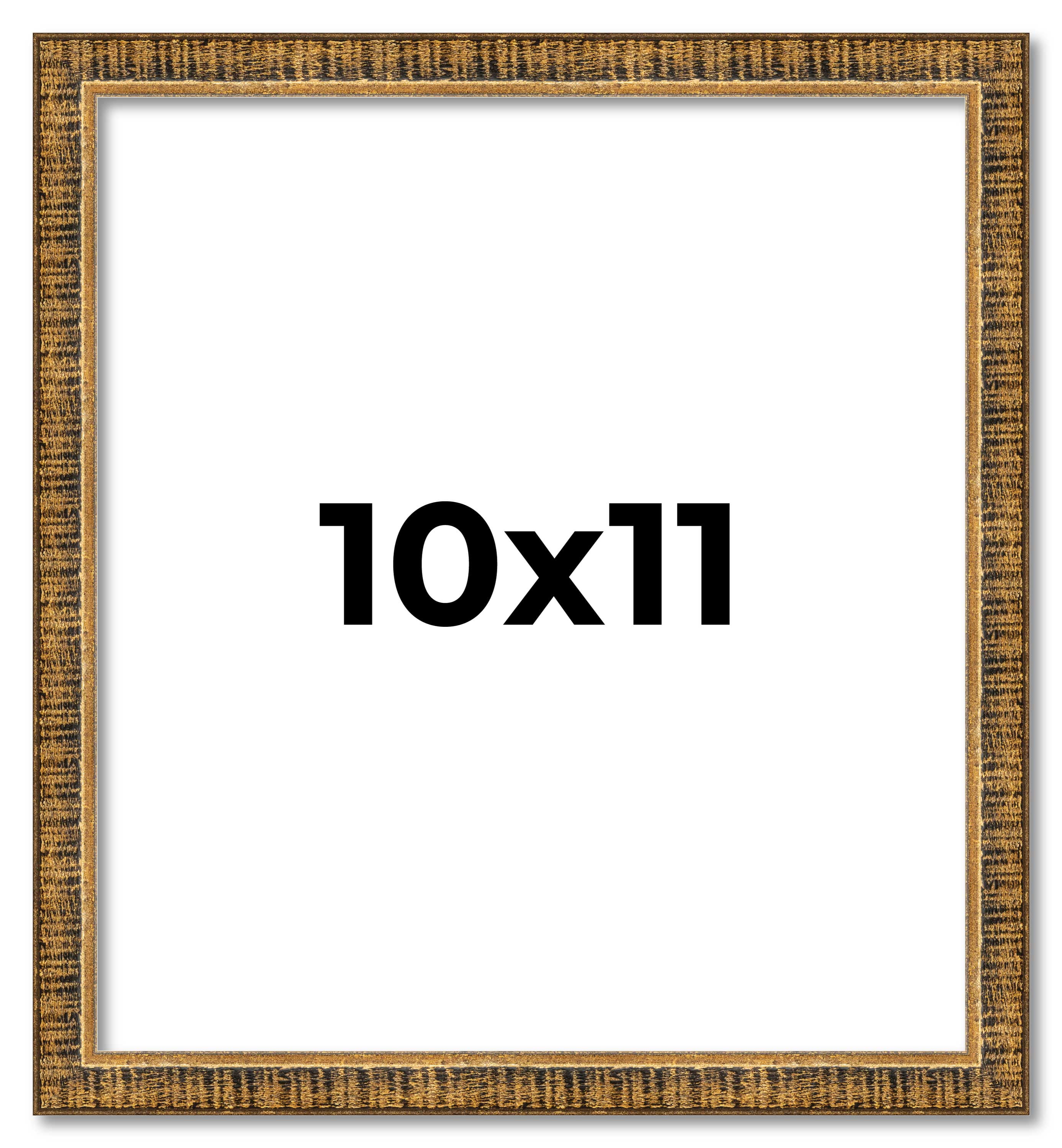 10x11 Frame Gold Solid Wood Picture Frame - Complete Modern Photo Frame ...