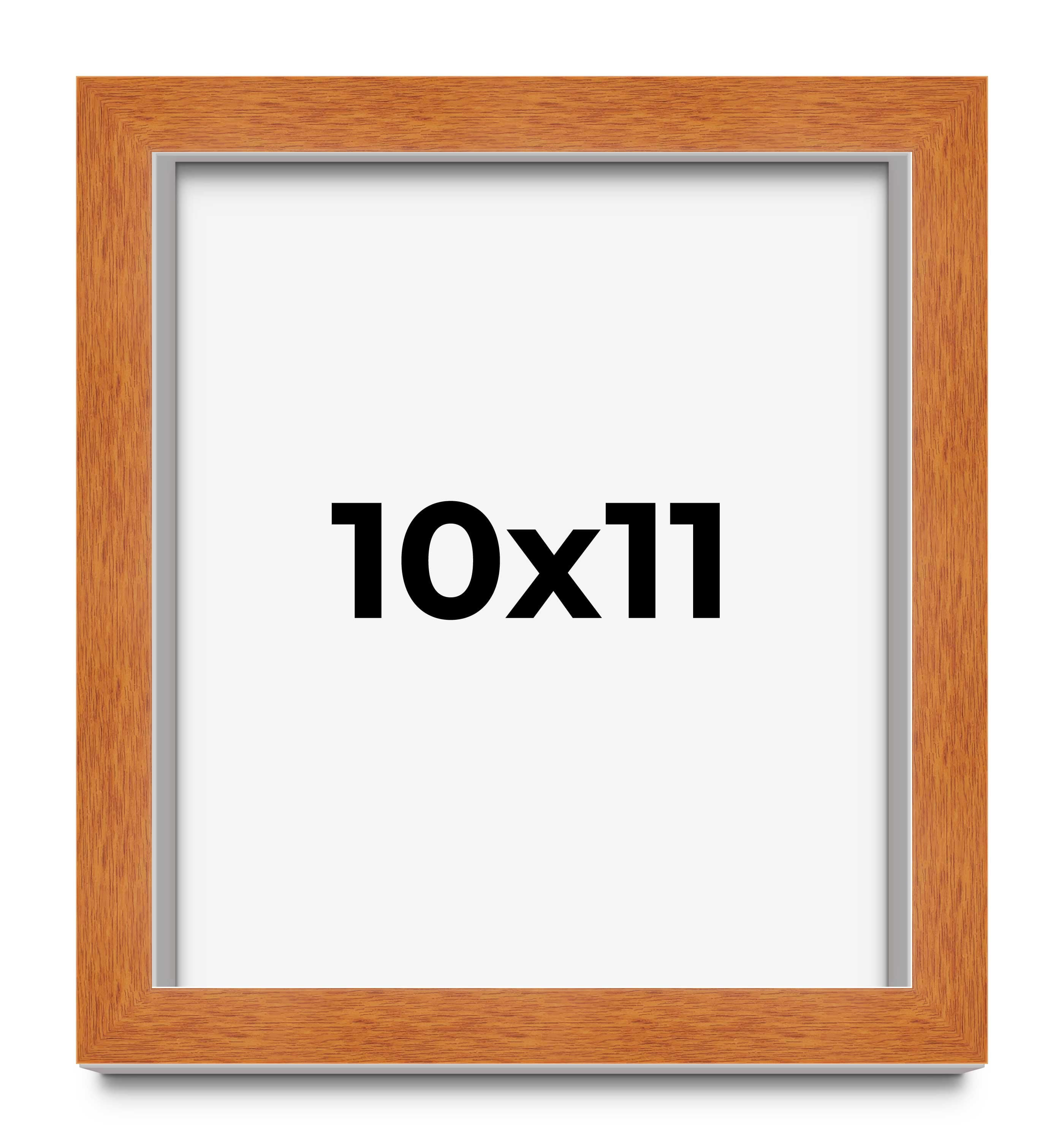 10x11 Shadow Box Frame Brown | 0.875 Inches Deep Real Wood Contemporary ...