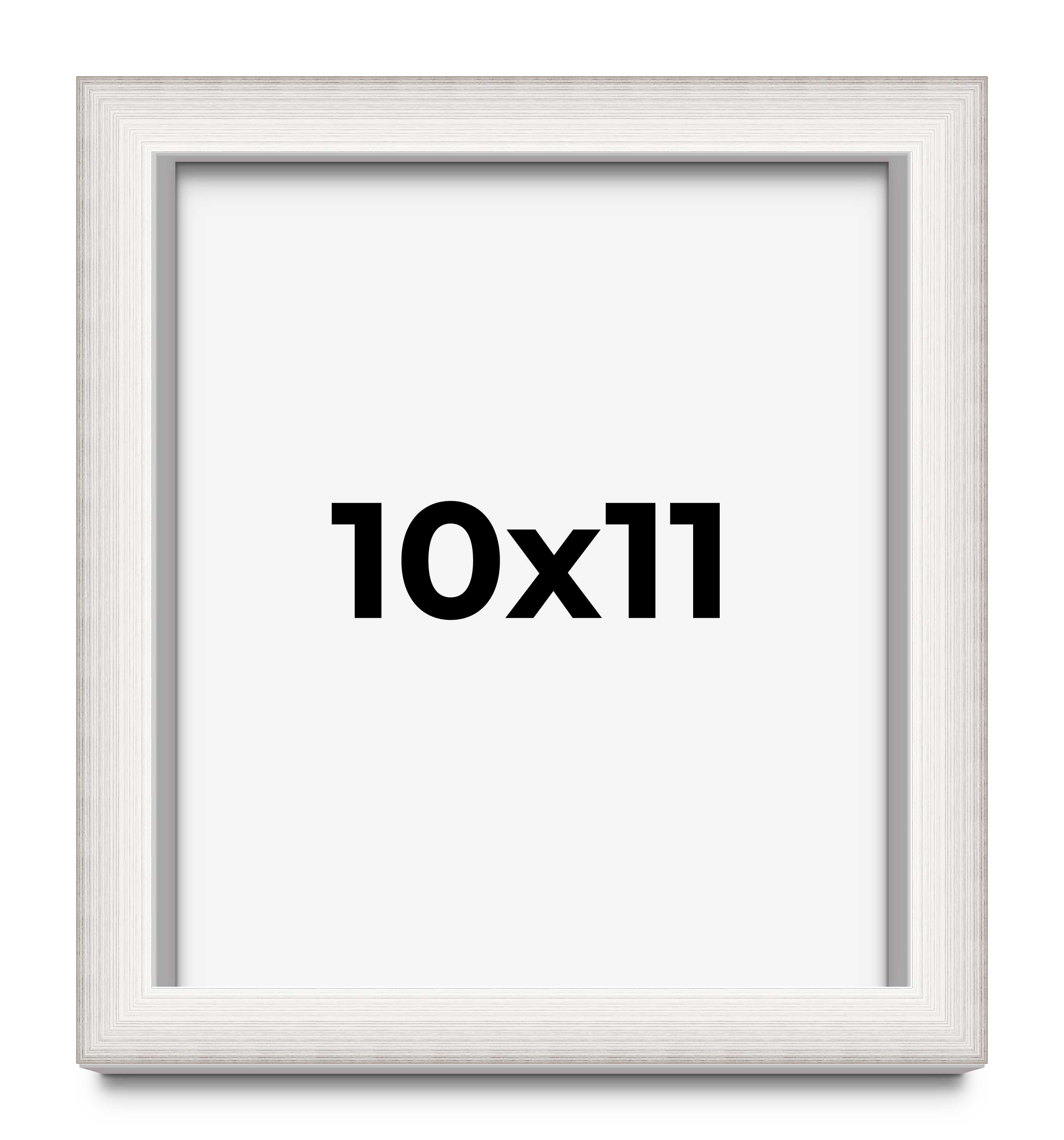 10x11 Shadow Box Silver Brushed Striped Display Frame | 1.625 Inches ...
