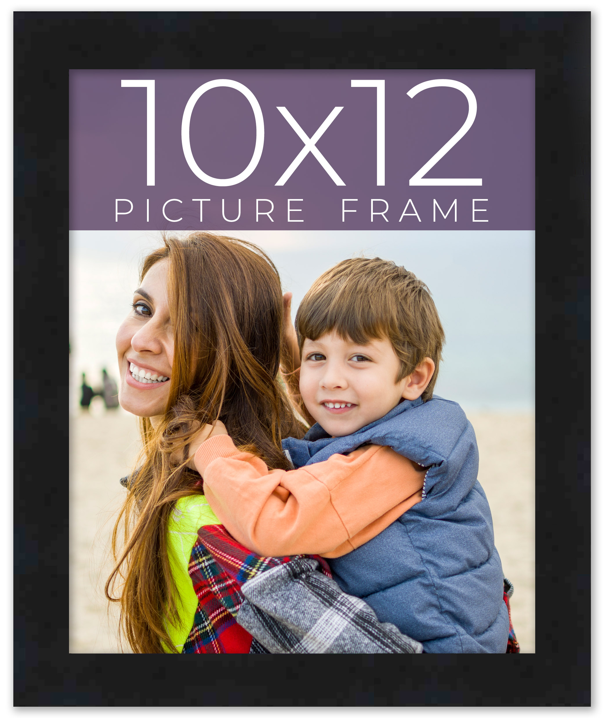 10x12 Frame Black Real Wood Picture Frame Width 0.75 inches | Interior ...