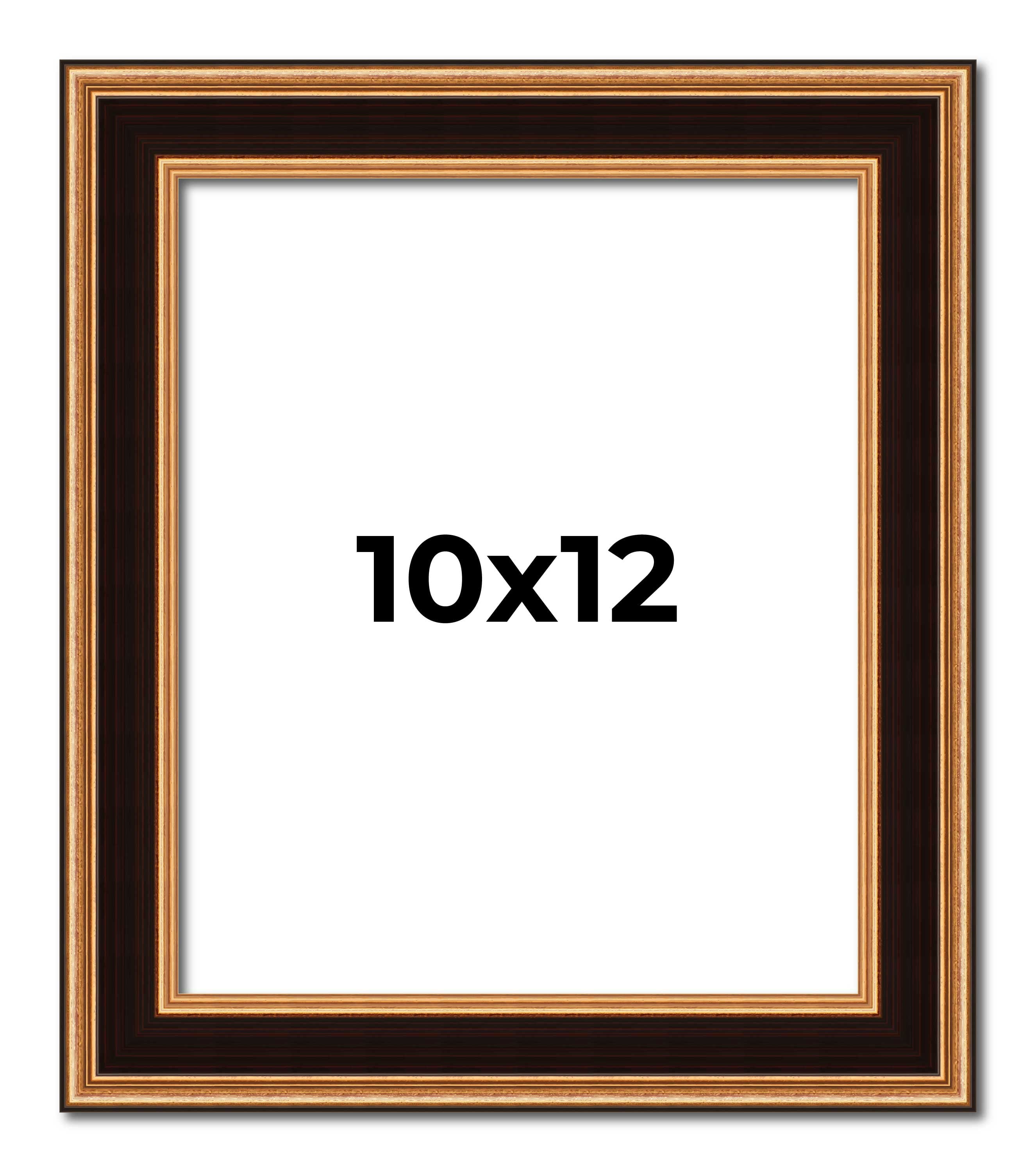 10x12 Frame Gold Brown Plein Air Vintage Solid Wood Picture Frame | 1. ...