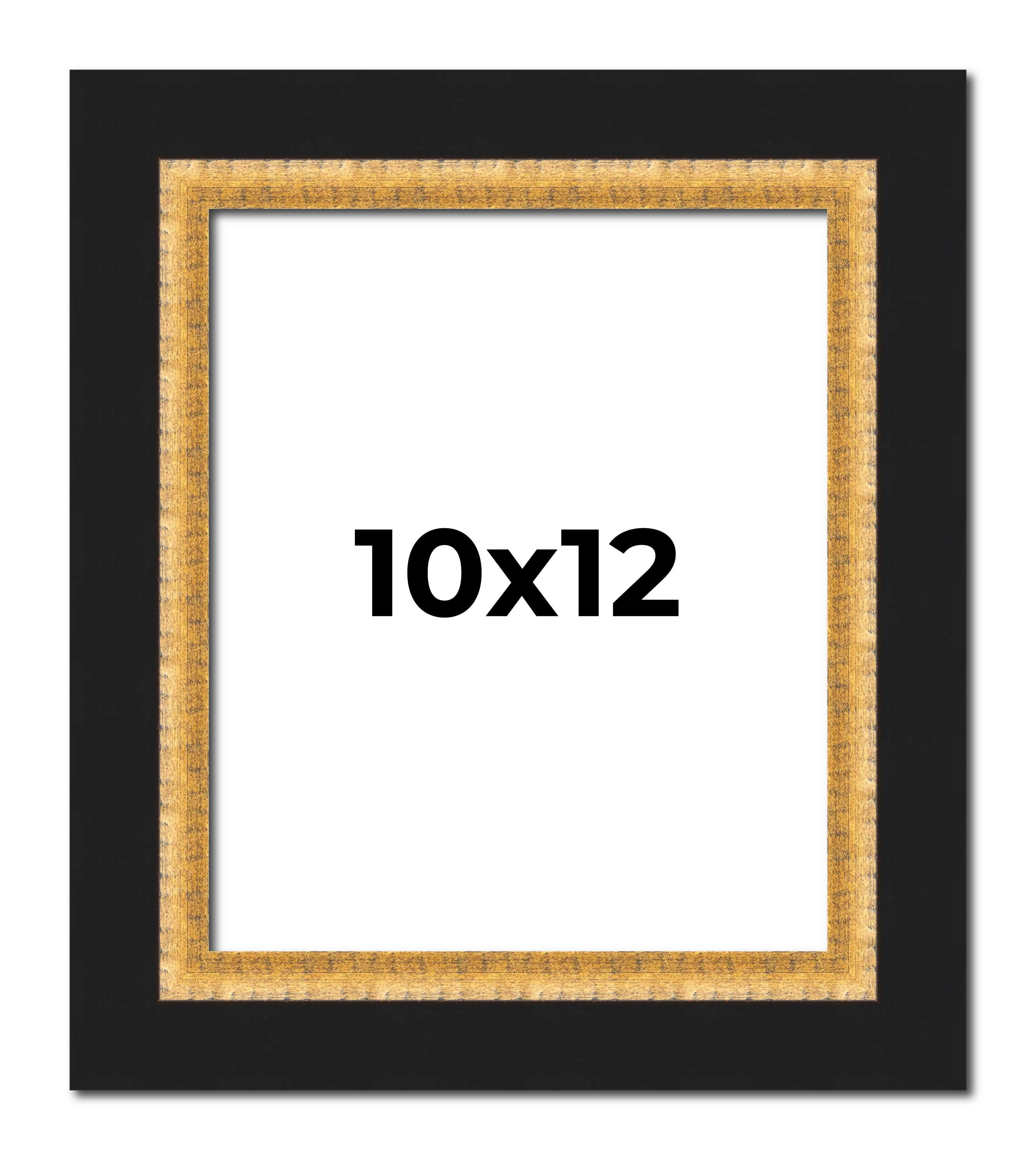 10x12 Frame Gold Real Wood Picture Frame Width 2.25 Inches | Interior ...
