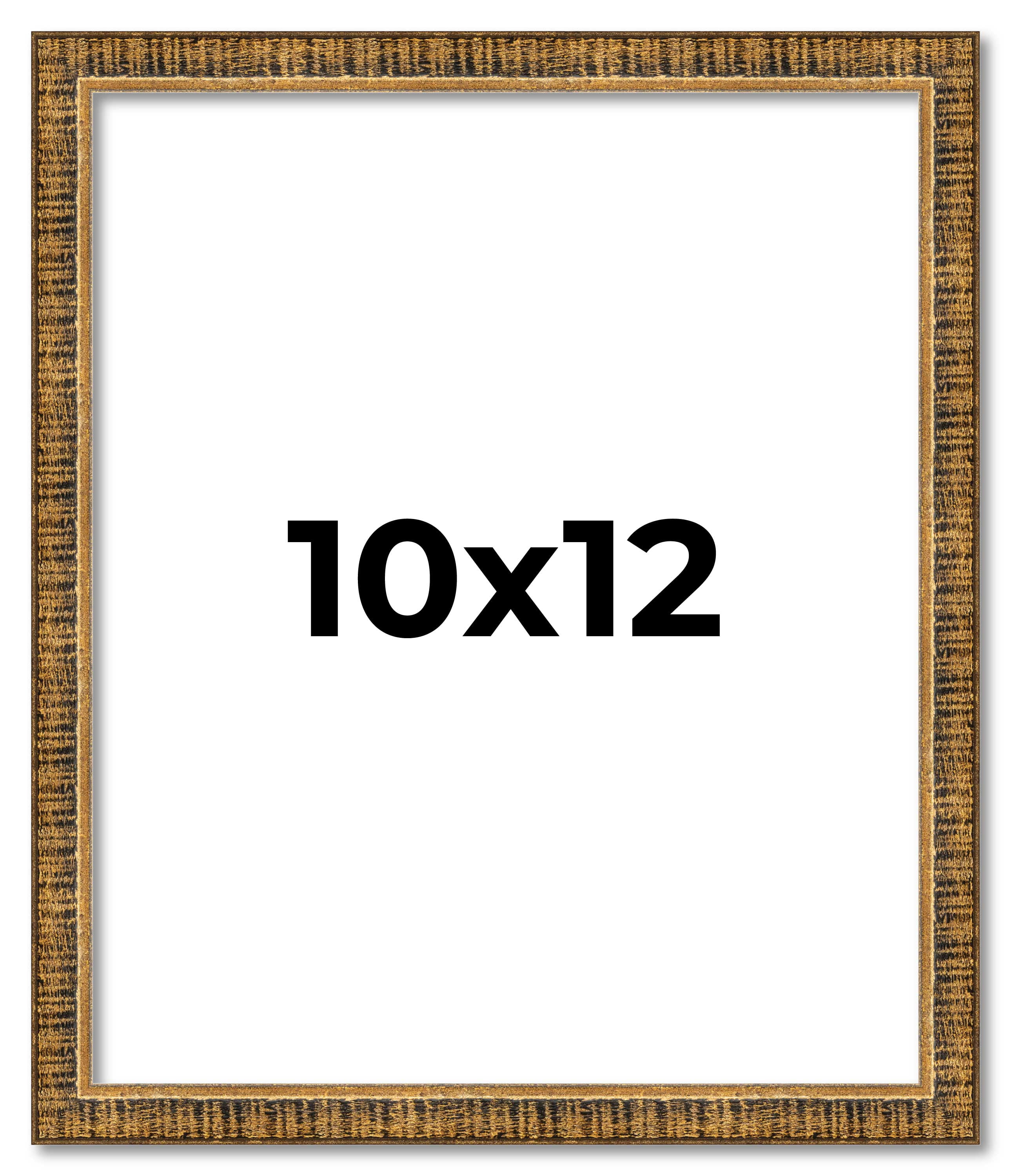 10x12 Frame Gold Solid Wood Picture Frame - Complete Modern Photo Frame ...