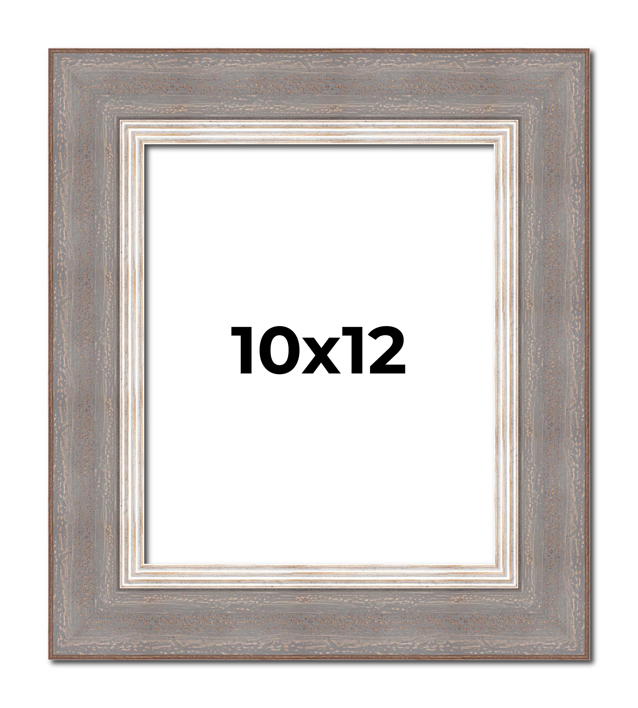10x12 Frame Grey Real Wood Picture Frame Width 2.75 Inches | Interior ...