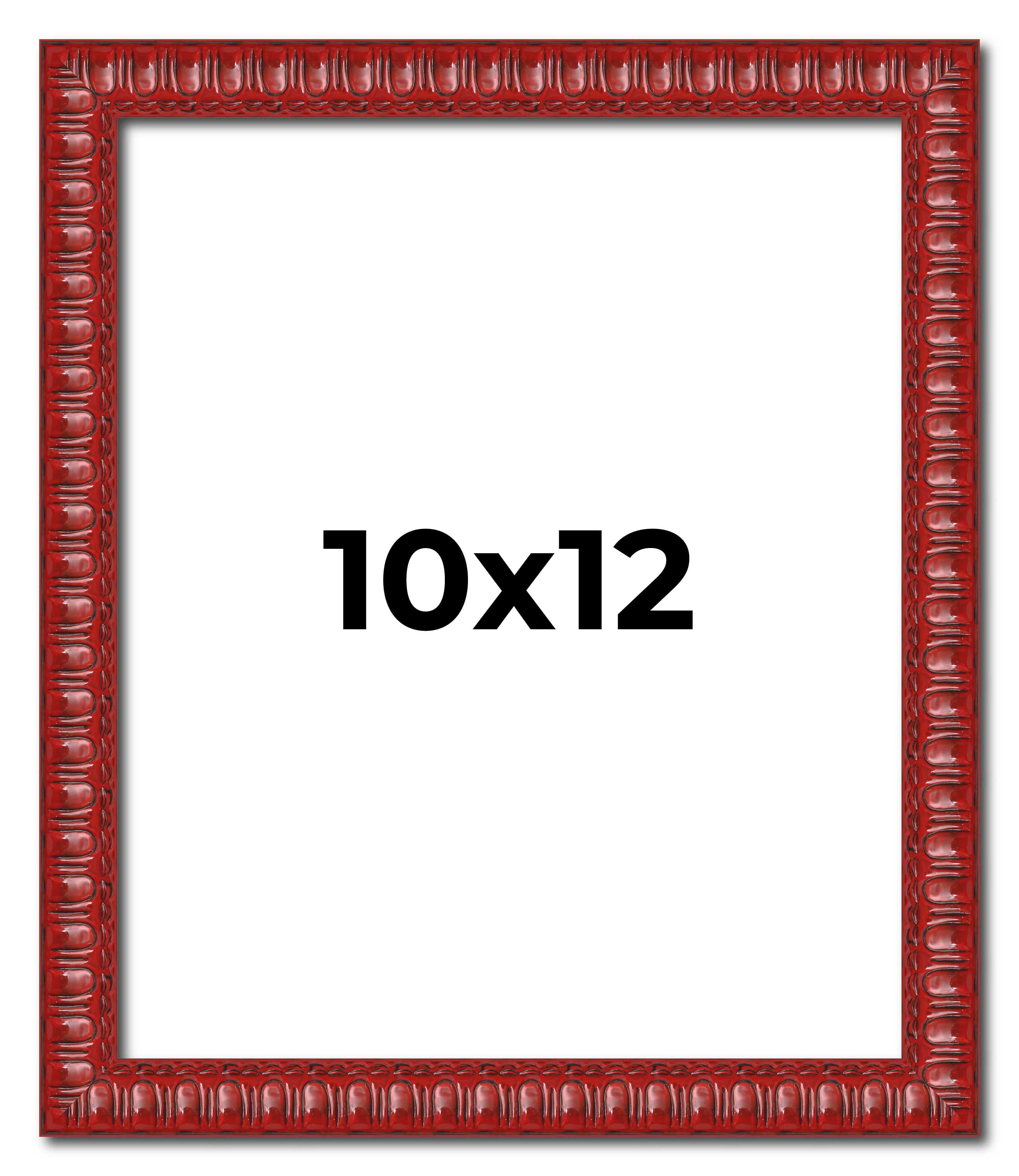 10x12 Frame Red Solid Wood Picture Frame Width 1 Inches | Interior ...