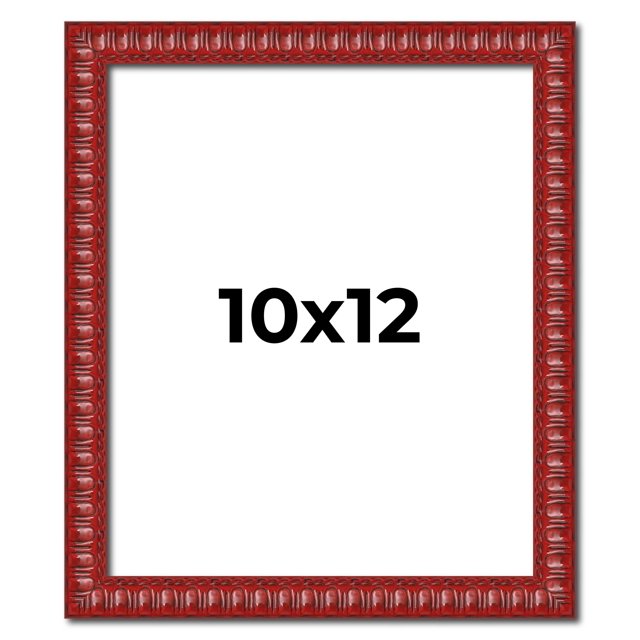 10x12 Frame Red Solid Wood Picture Frame Width 1 Inches | Interior ...