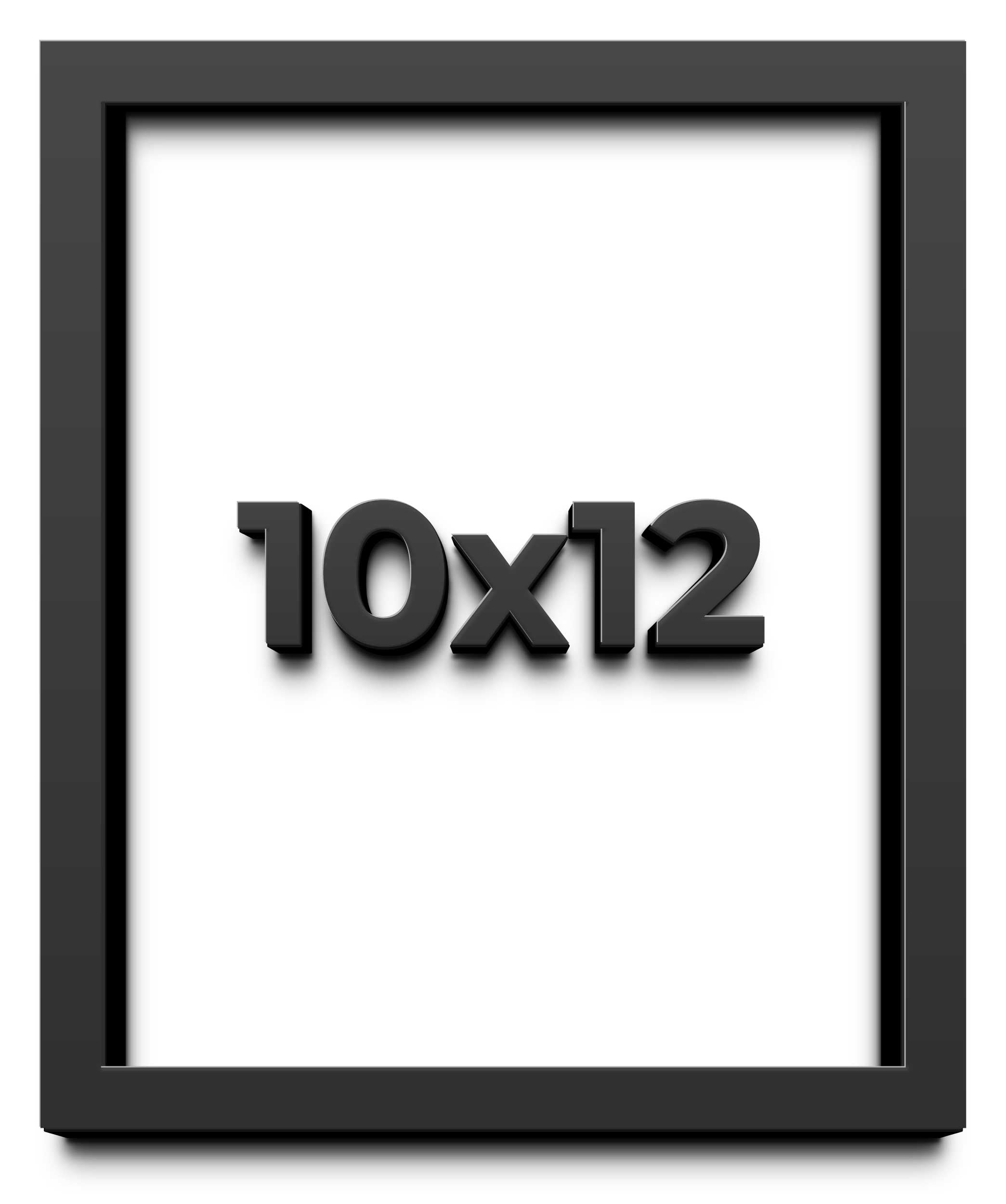 10x12 Shadow Box Frame Black | 1 inches Deep Real Wood Contemporary ...