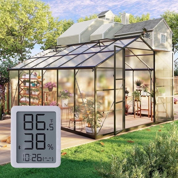 Garden Igloo - 12' Walk-In Portable Outdoor Greenhouse Tent for Winter ...