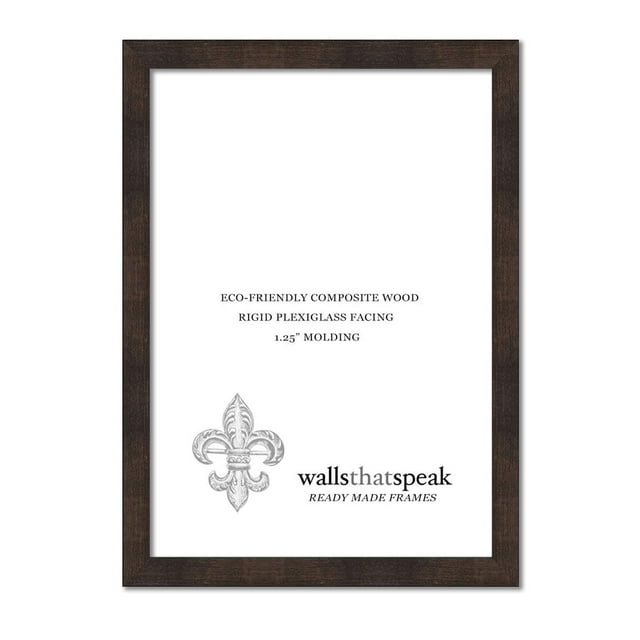 10x13 Espresso Brown Picture Frame for Puzzles Posters Photos or ...