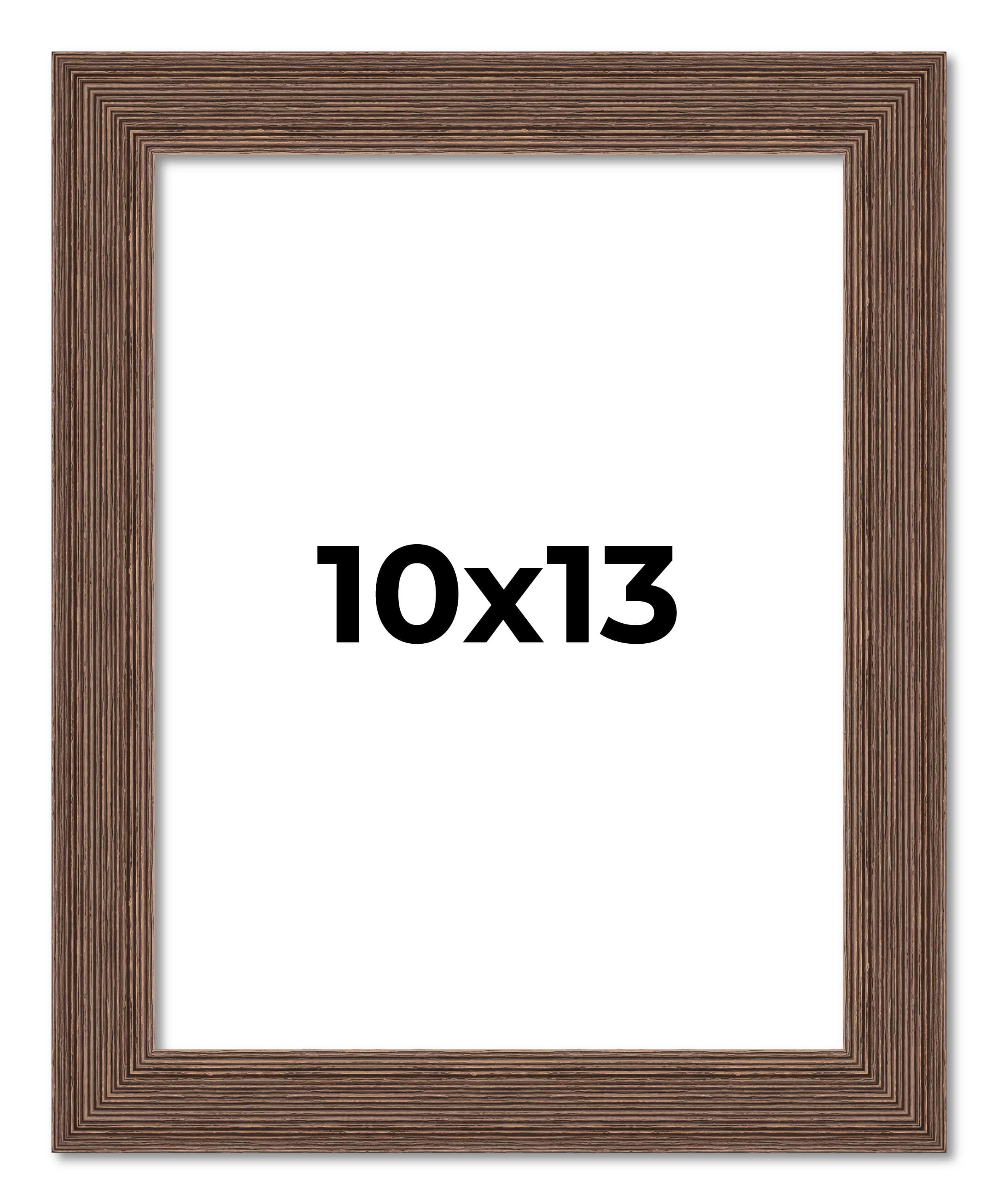 10x13 Farmhouse Brown Solid Wood Picture Frame Width 1.5 Inches ...