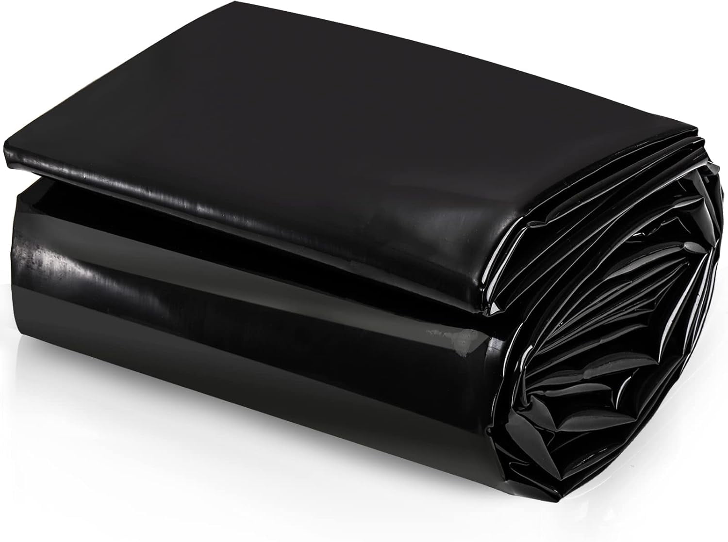 10x13 Feet Pond Liner, 20 Mil Fish Pond Mat Black HDPE Pond Liner for ...