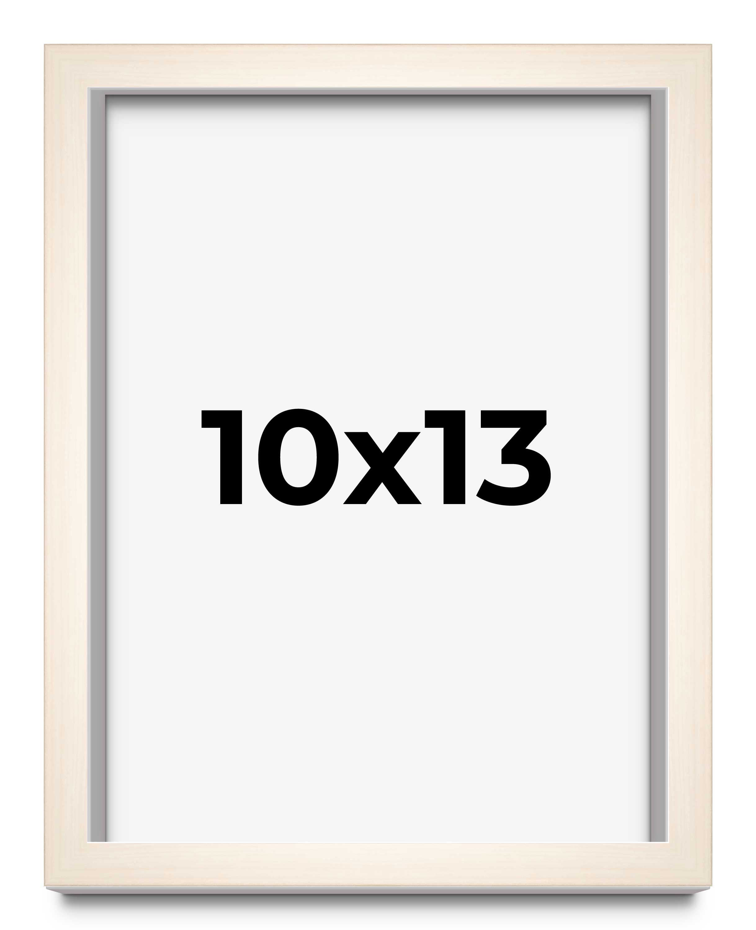 10x13 Frame White Wash Solid Wood Picture Frame | 0.75 Inch Moulding ...