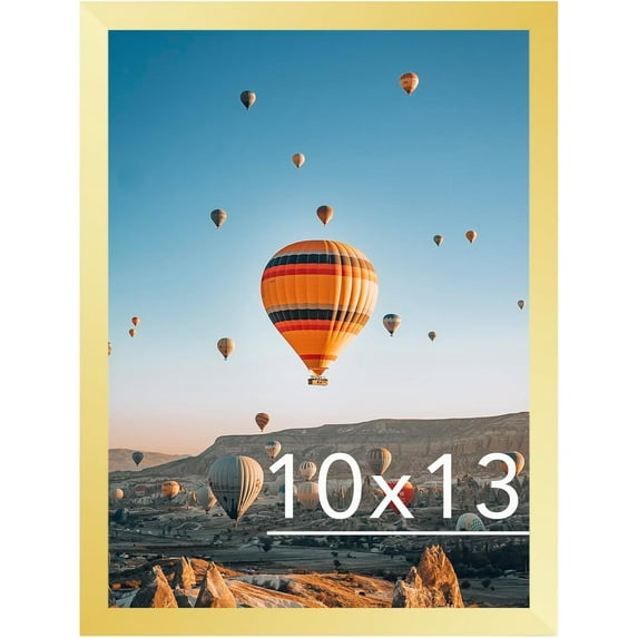 10x13 Picture Frame Black for Wall Hanging, Wall Mounting Horizontally ...