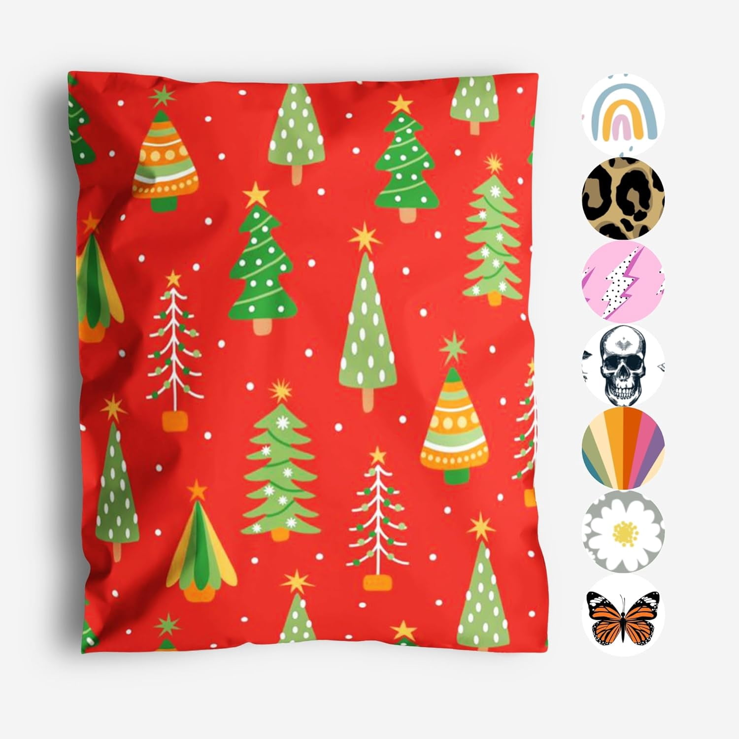 10x13 Poly Mailers – Christmas Tree – Waterproof, Tear-Resistant ...