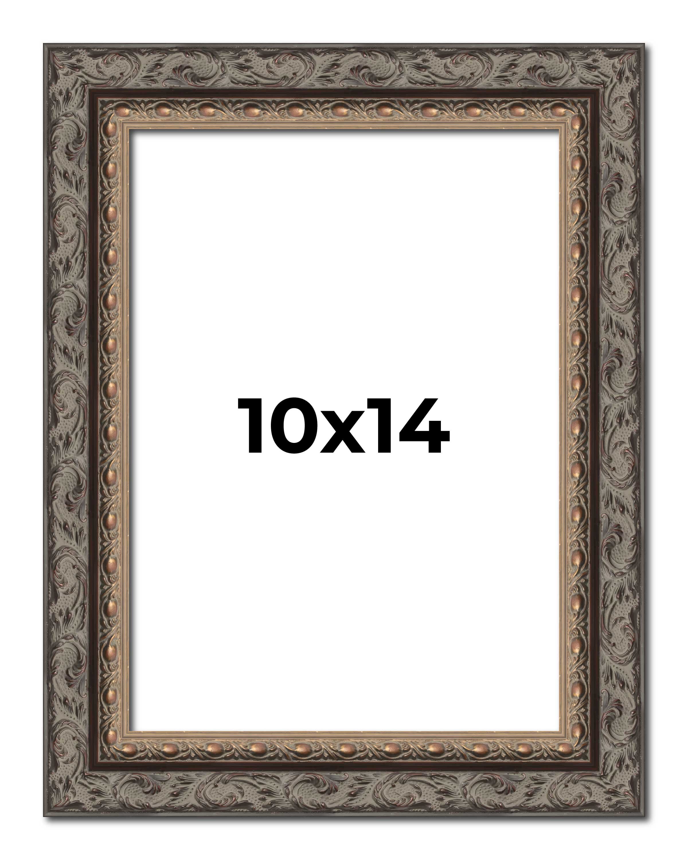 10x14 Frame Black Real Wood Picture Frame Width 2 inches | Interior ...