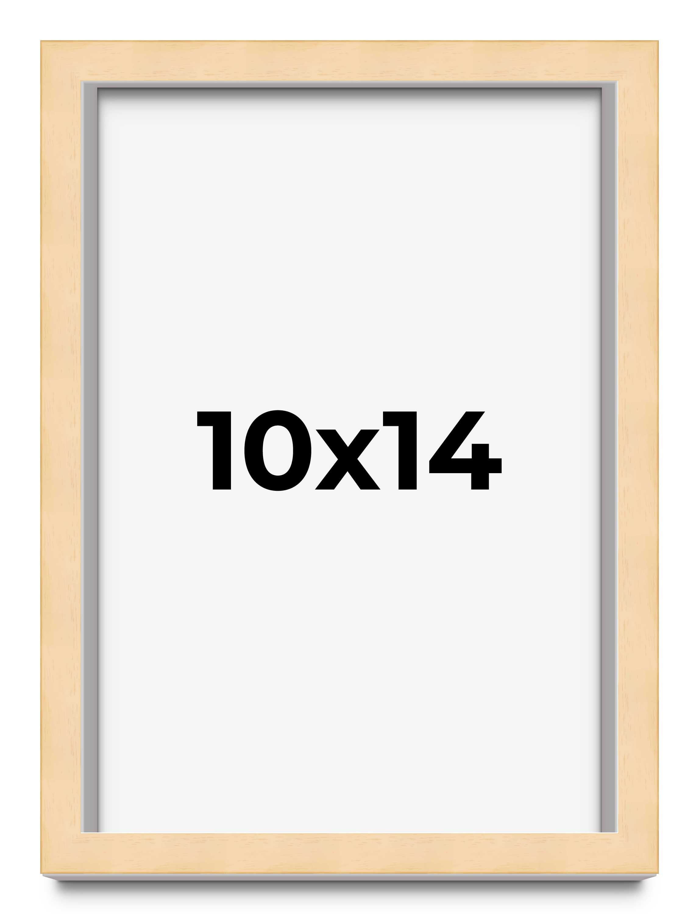 10x14 Frame Natural Wood Picture Frame | 0.75 Inch Moulding Width ...