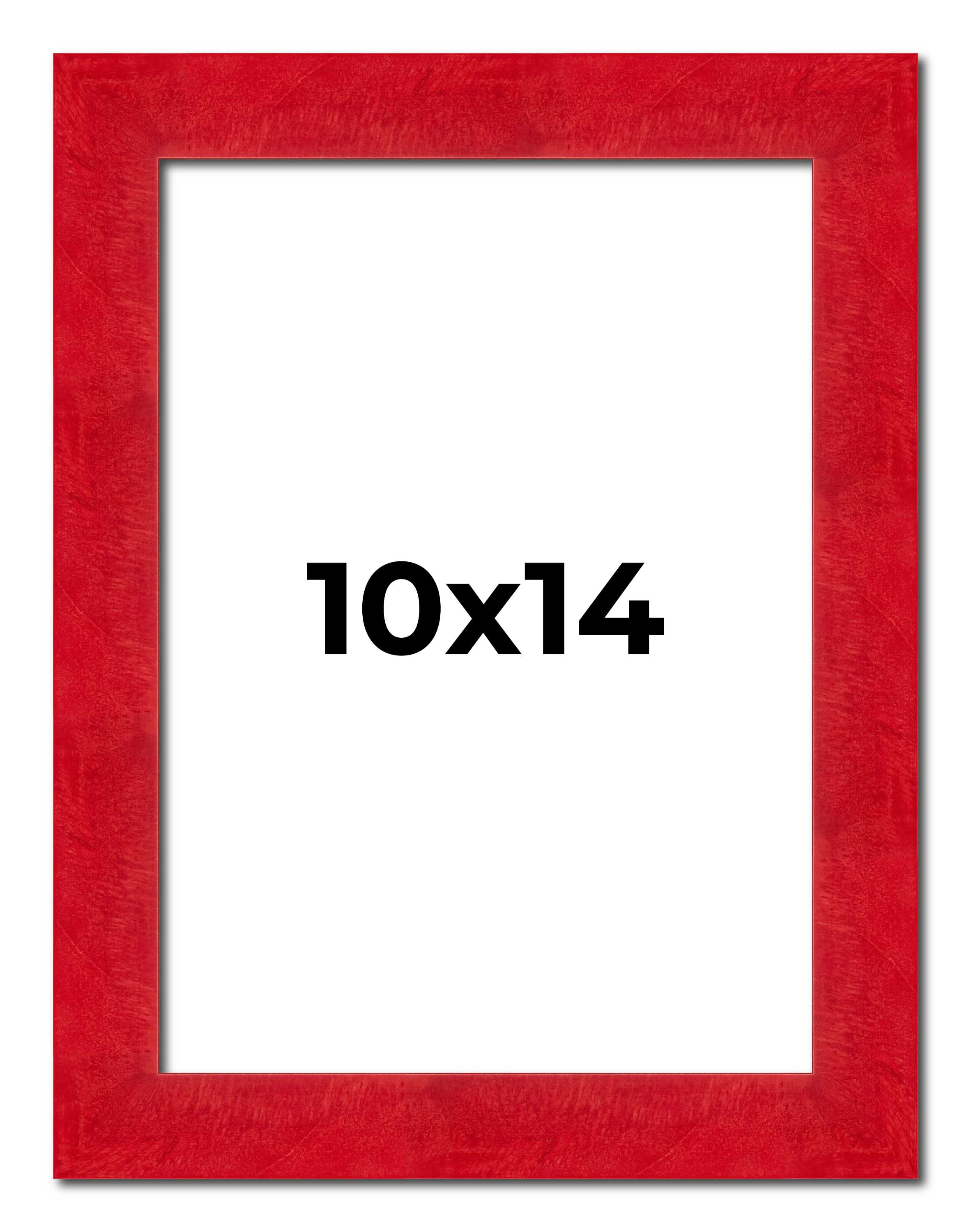 10x14 Frame Red Burl Solid Wood Picture Frame Width 1.75 Inches ...