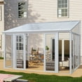 10x14 ft All-Season Sunroom, Versatile Home Extension Enclosed Patio ...