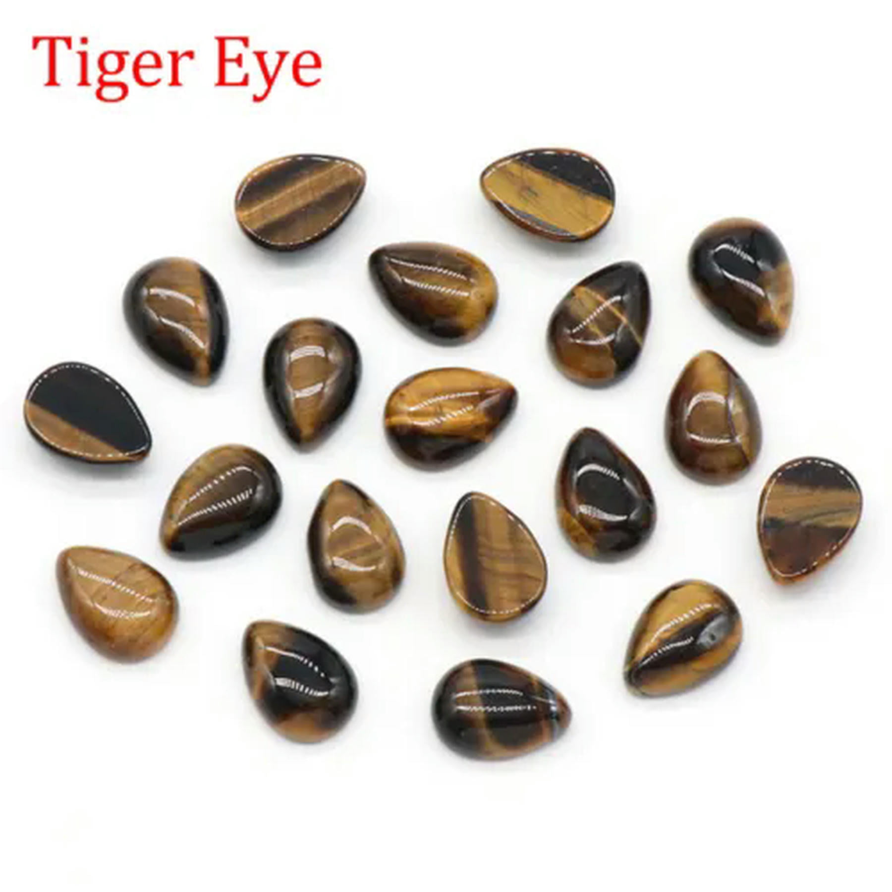 10x14mm Water Drop Chakra Crystal Stone CAB Flatback Cabochon Beads for ...