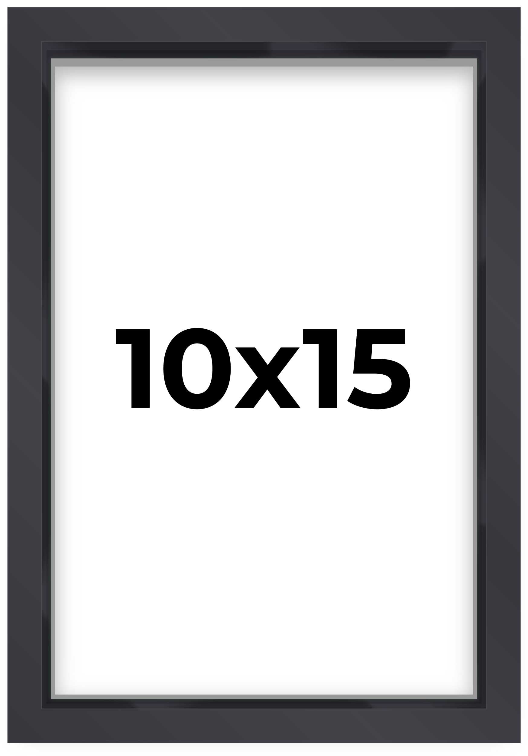 10x15 Black Shadowbox Frame - Interior Size 10x15 by 1 Inches - Made to ...
