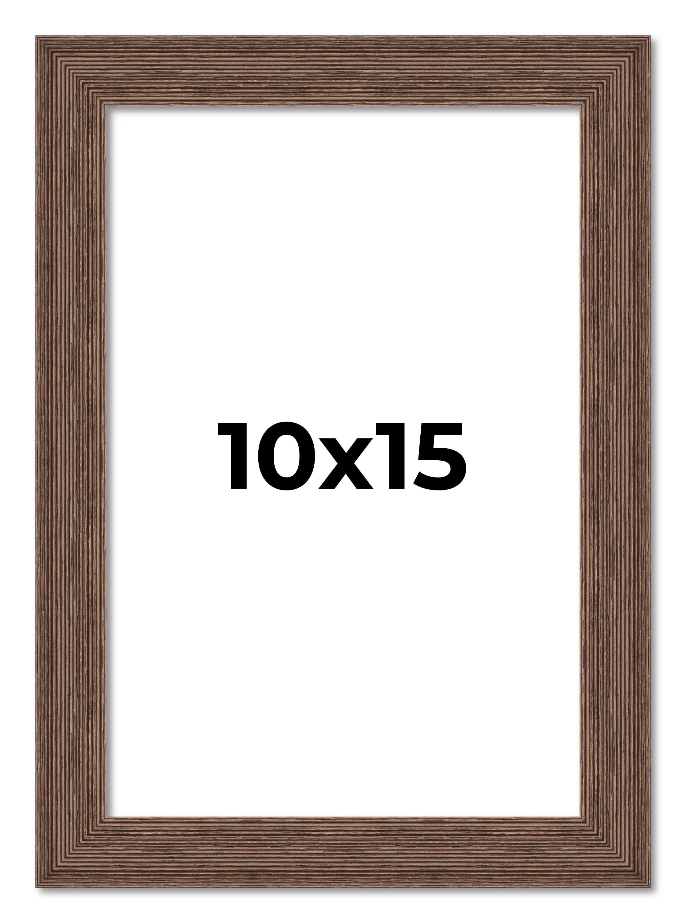 10x15 Frame Brown Farmhouse Solid Wood Picture Frame Width 1.5 Inches ...