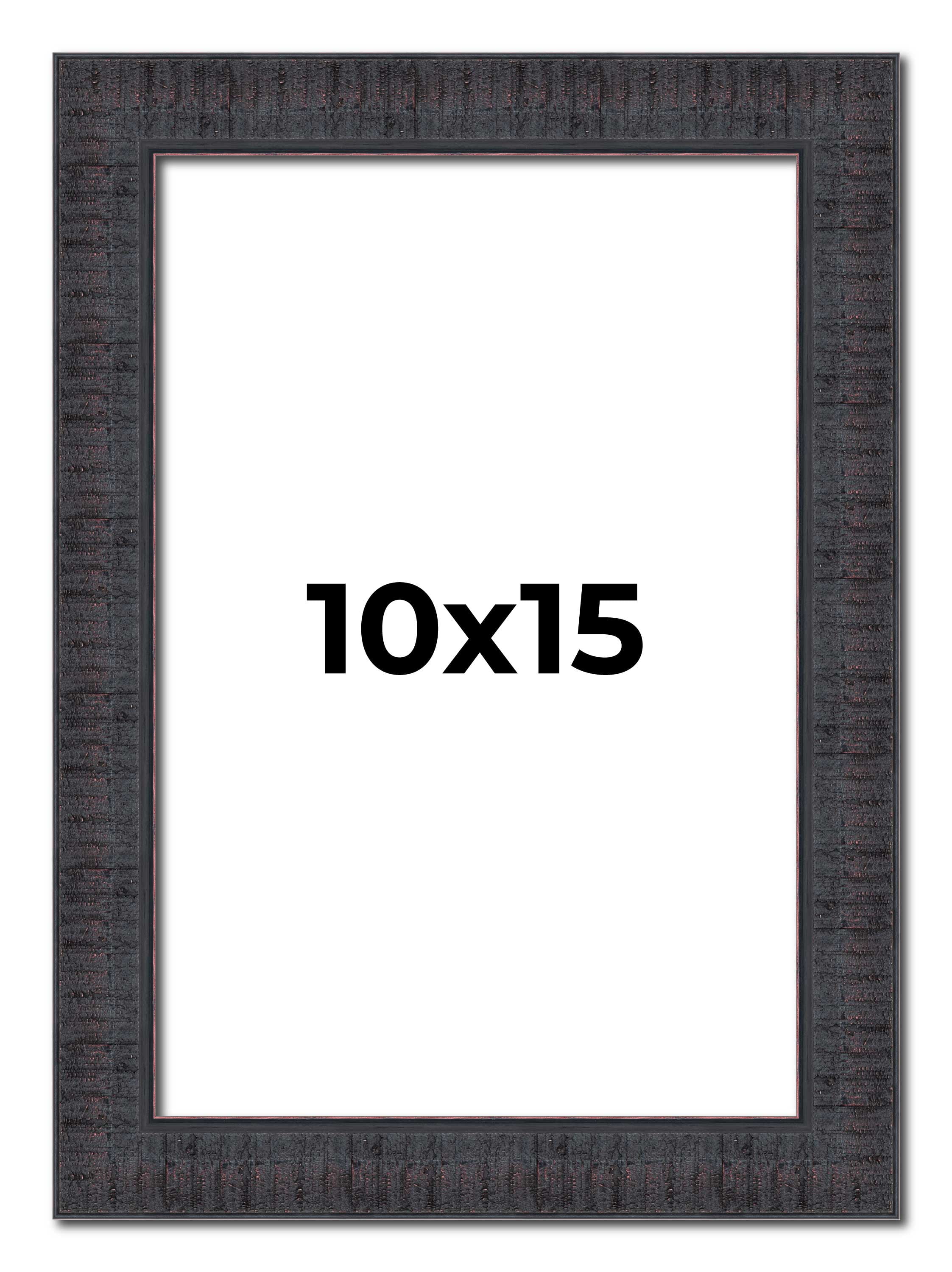 10x15 Frame Brown Rustic Solid Wood Picture Frame 1.5 Inches Wide ...