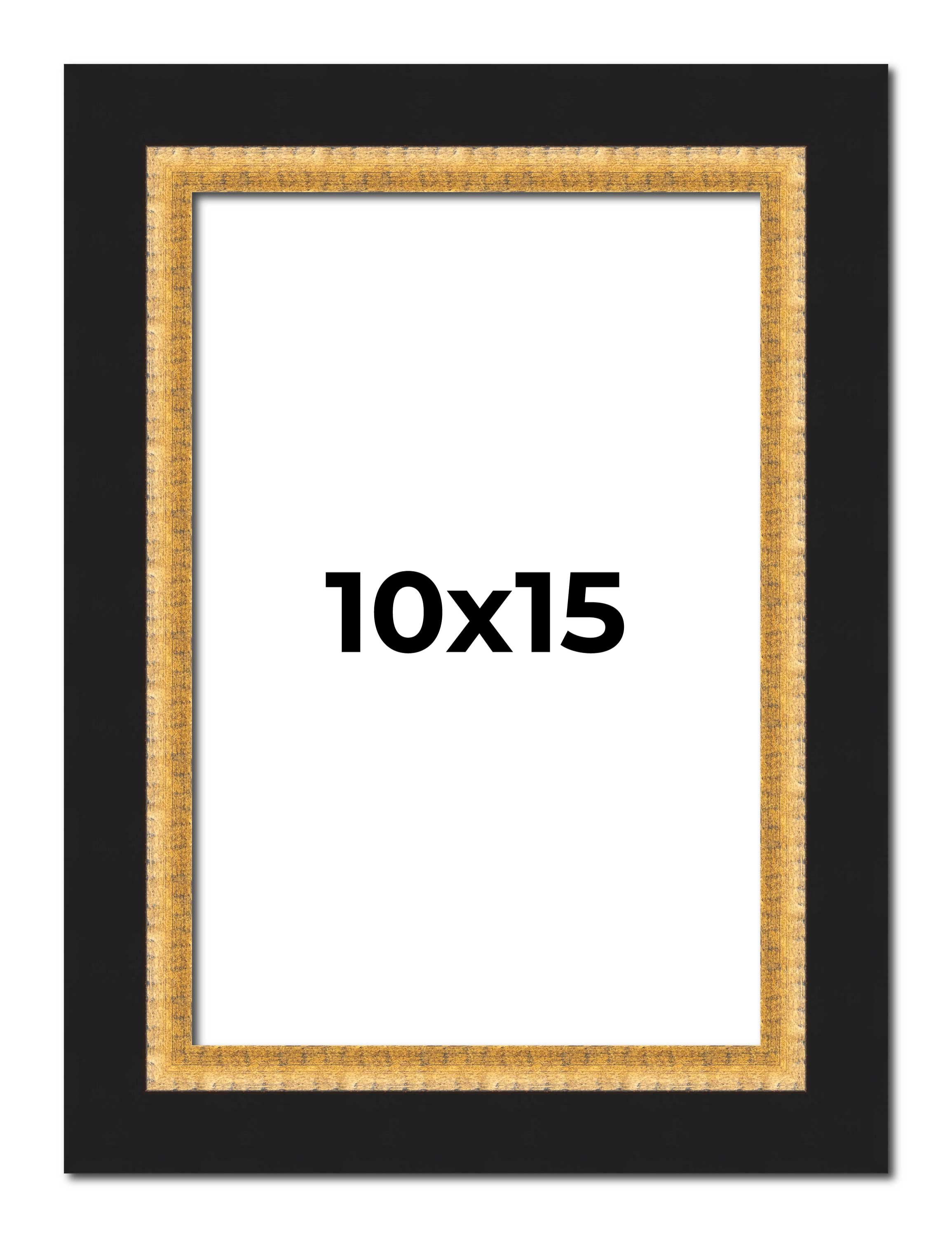 10x15 Frame Gold Real Wood Picture Frame Width 2.25 Inches | Interior ...