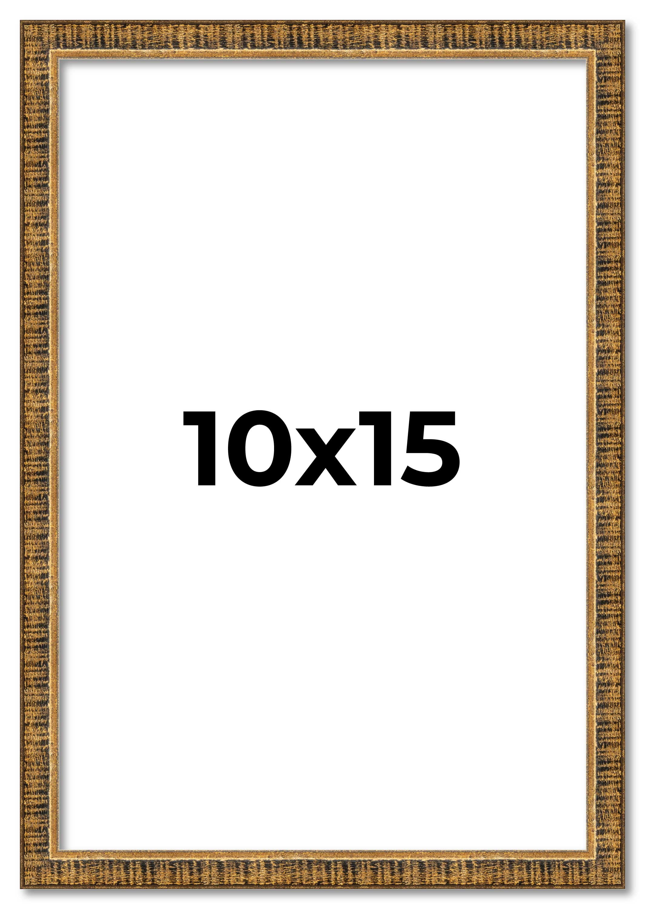 10x15 Frame Gold Solid Wood Picture Frame - Complete Modern Photo Frame ...
