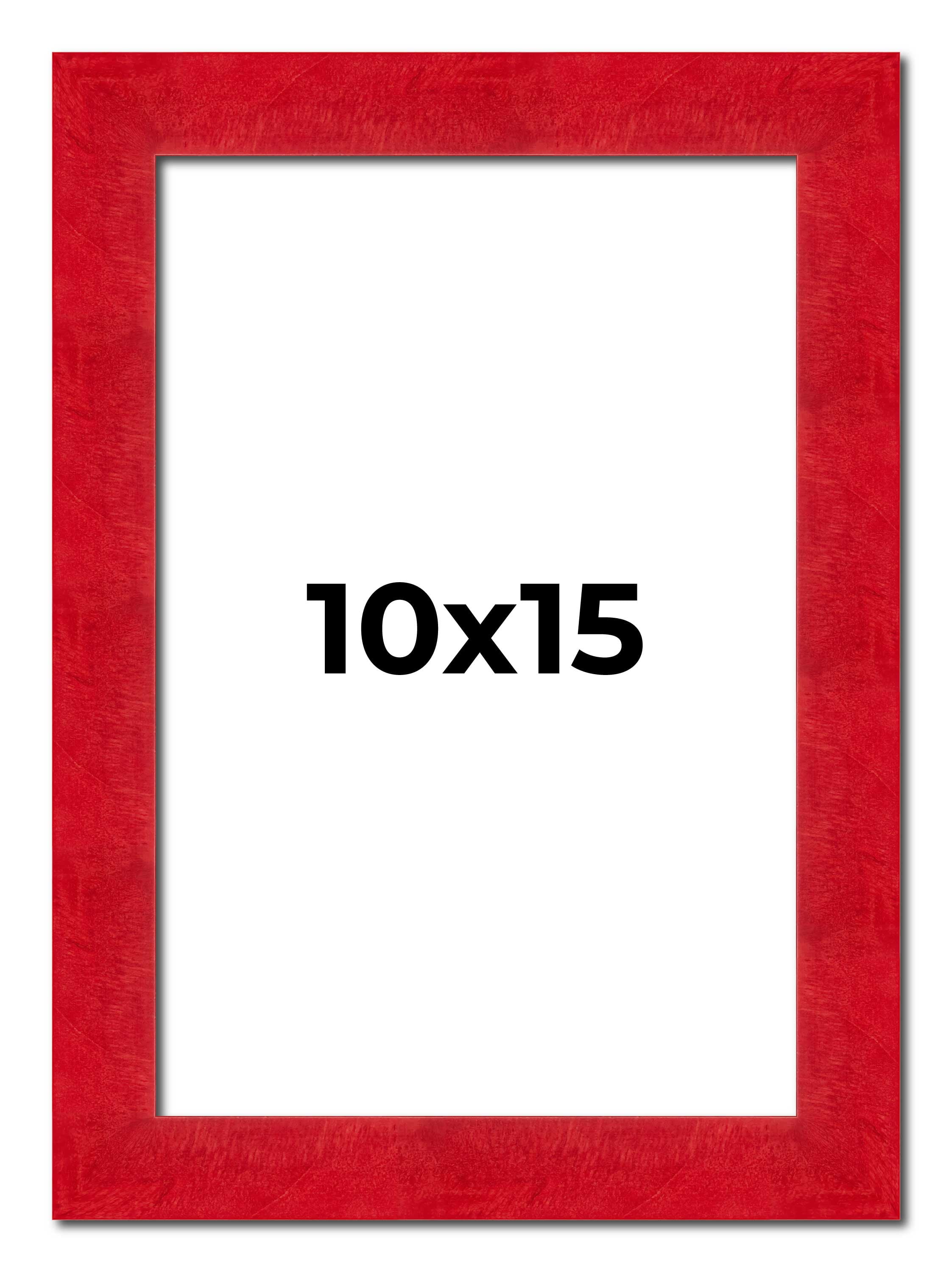 10x15 Frame Red Burl Solid Wood Picture Frame Width 1.75 Inches ...