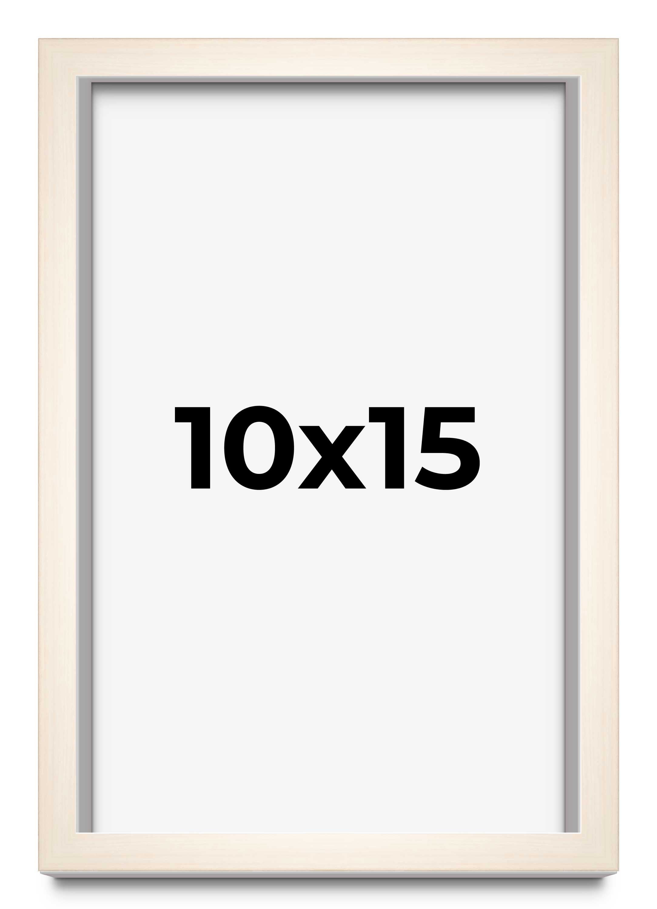10x15 Frame White Wash Solid Wood Picture Frame | 0.75 Inch Moulding ...