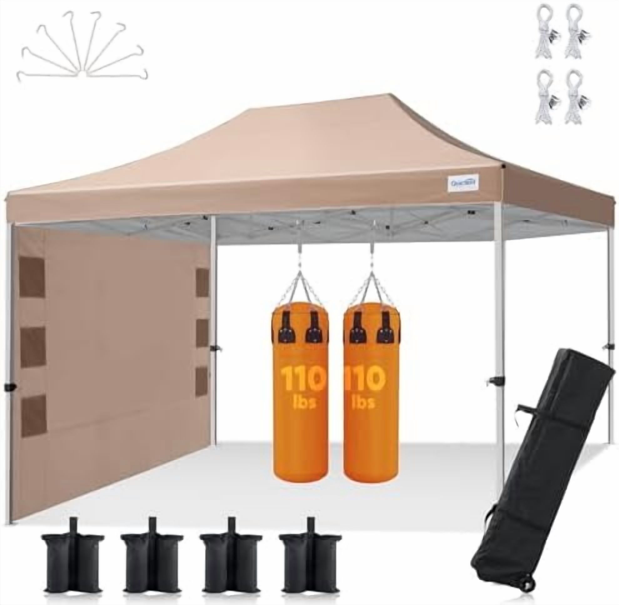10x15 Heavy Duty Pop Up Canopy Tent- Easy up Outdoor Commercial ...