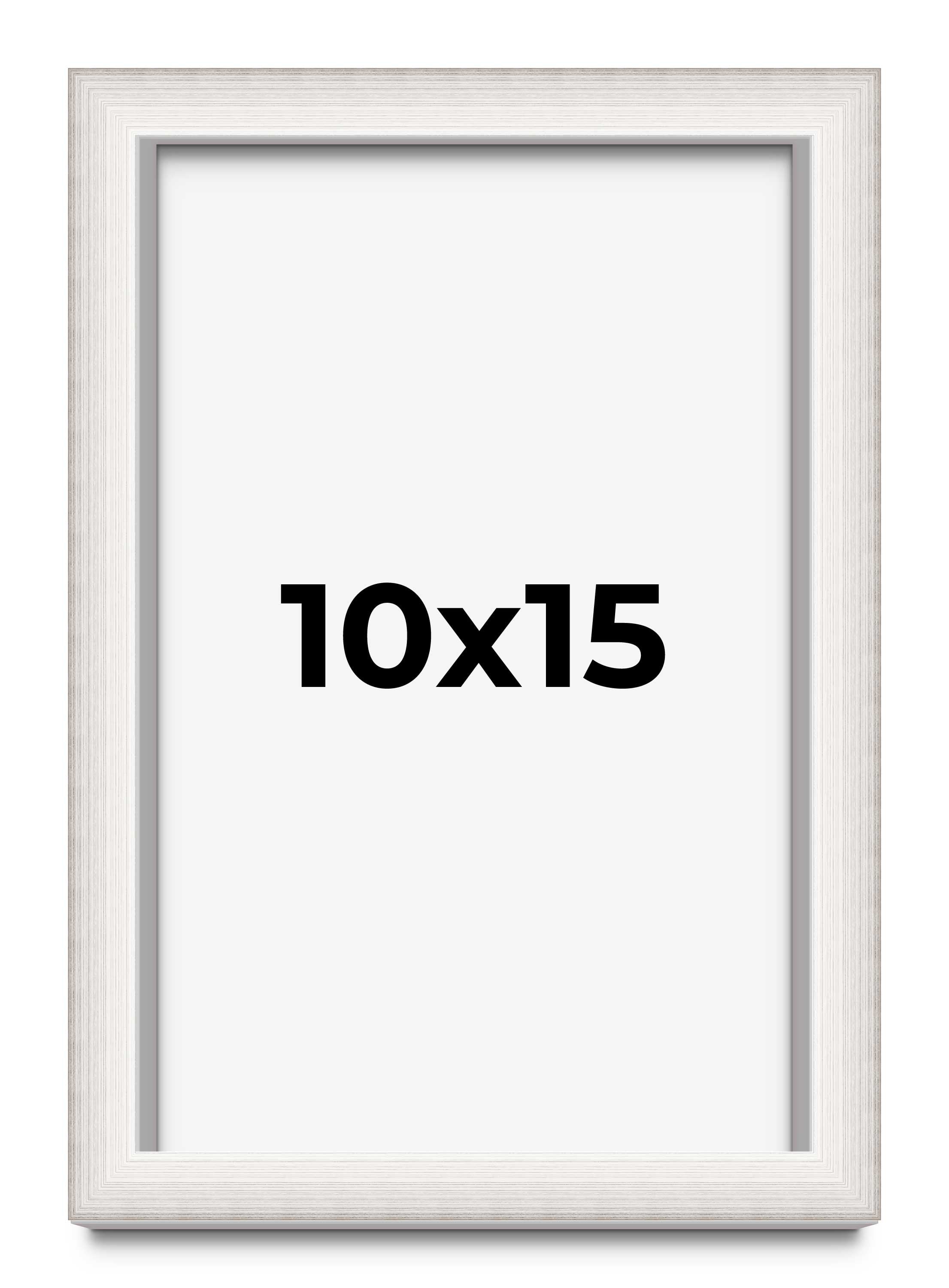 10x15 Shadow Box Silver Brushed Striped Display Frame | 1.625 Inches ...