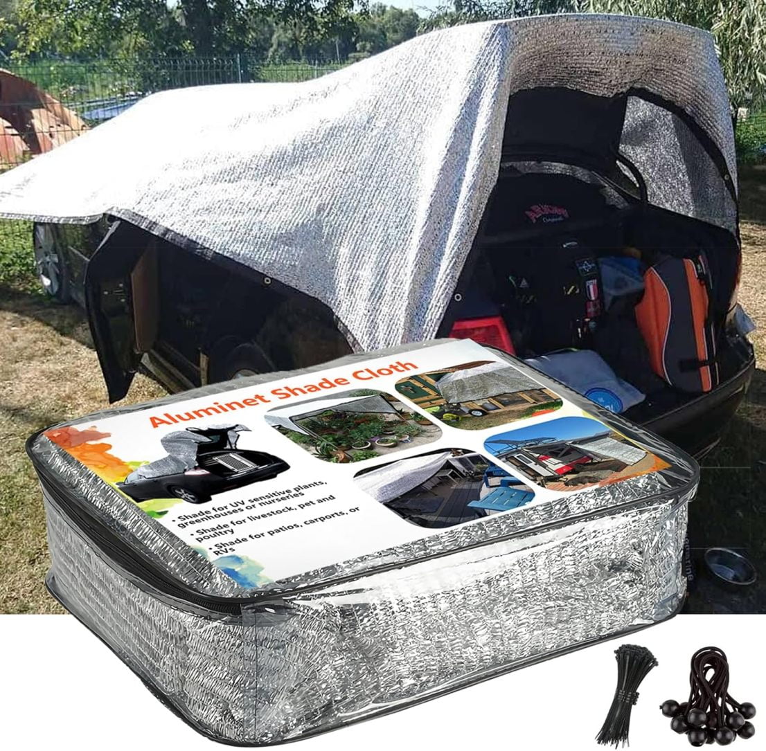 10x15ft 85% Aluminet Shade Cloth Reflective Shade Netting Sun Shade ...