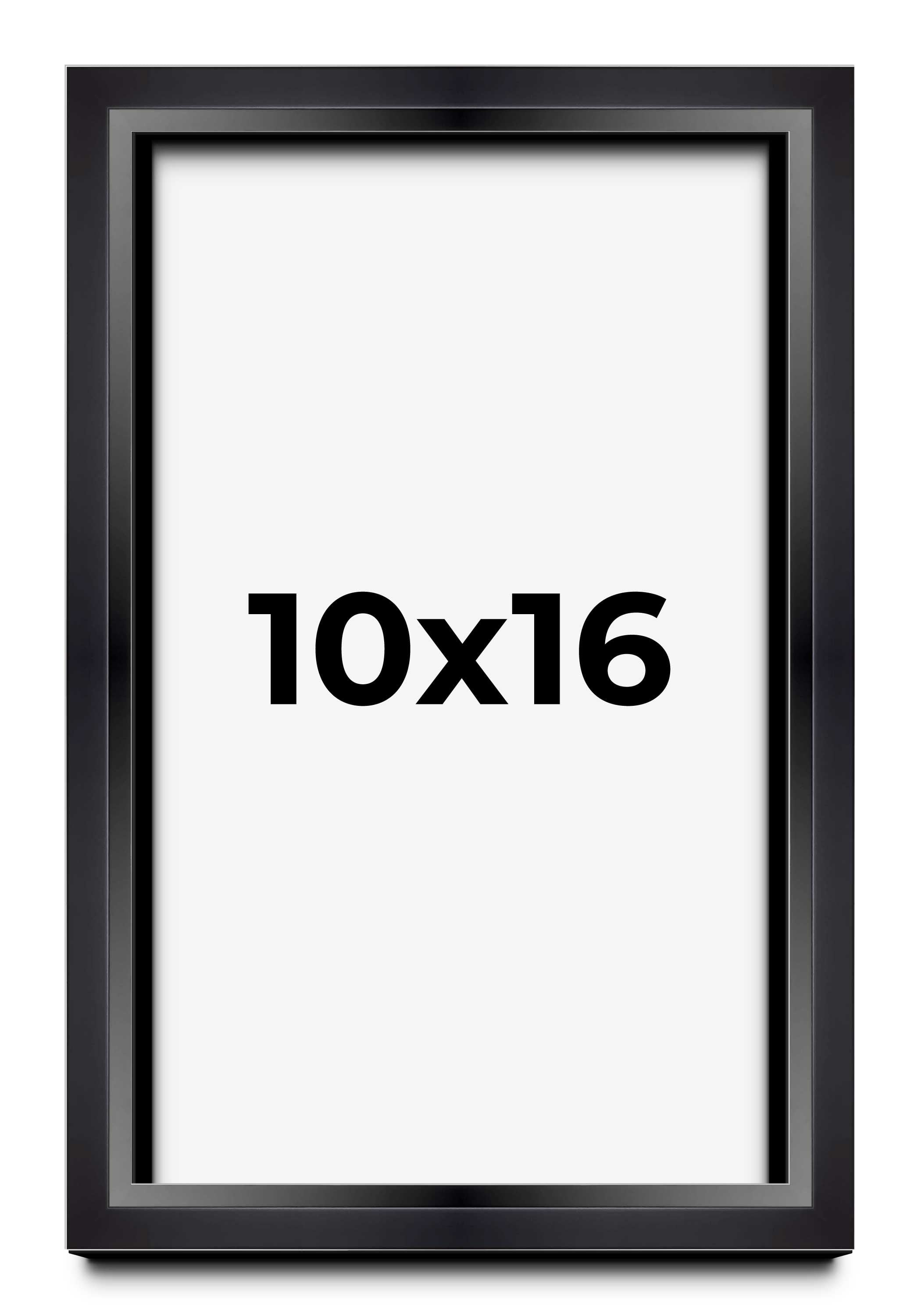 10x16 Black Shadowbox Frame - Interior Size 10x16 by 1.5 Inches - Made ...