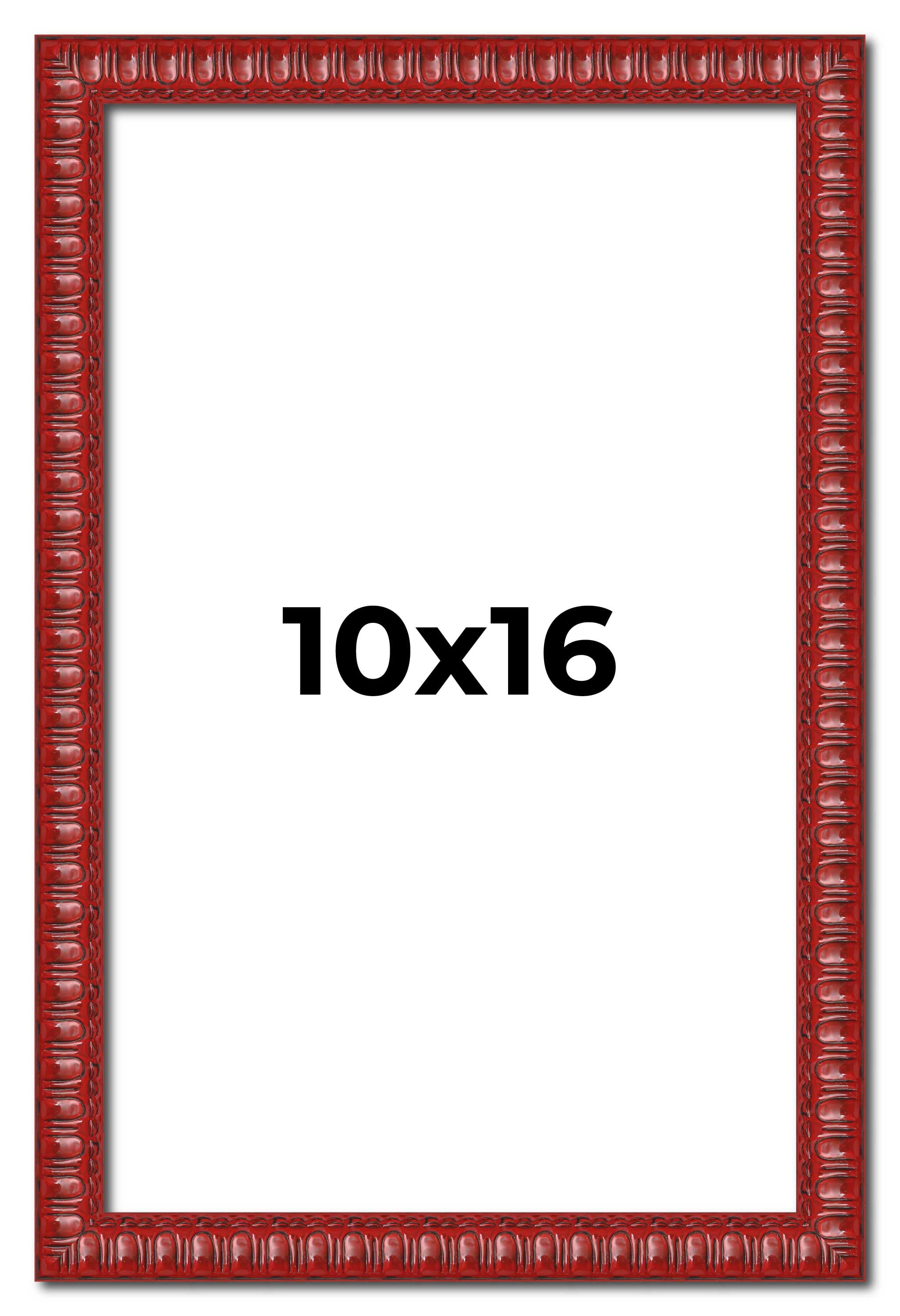 10x16 Frame Red Solid Wood Picture Frame Width 1 Inches | Interior ...