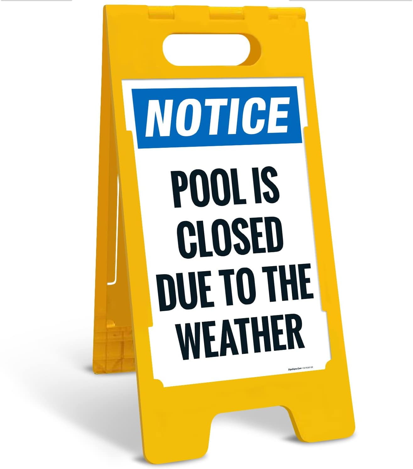 10x16 Inches, Attention Pool is Closed Due to The Weather Folding Floor ...