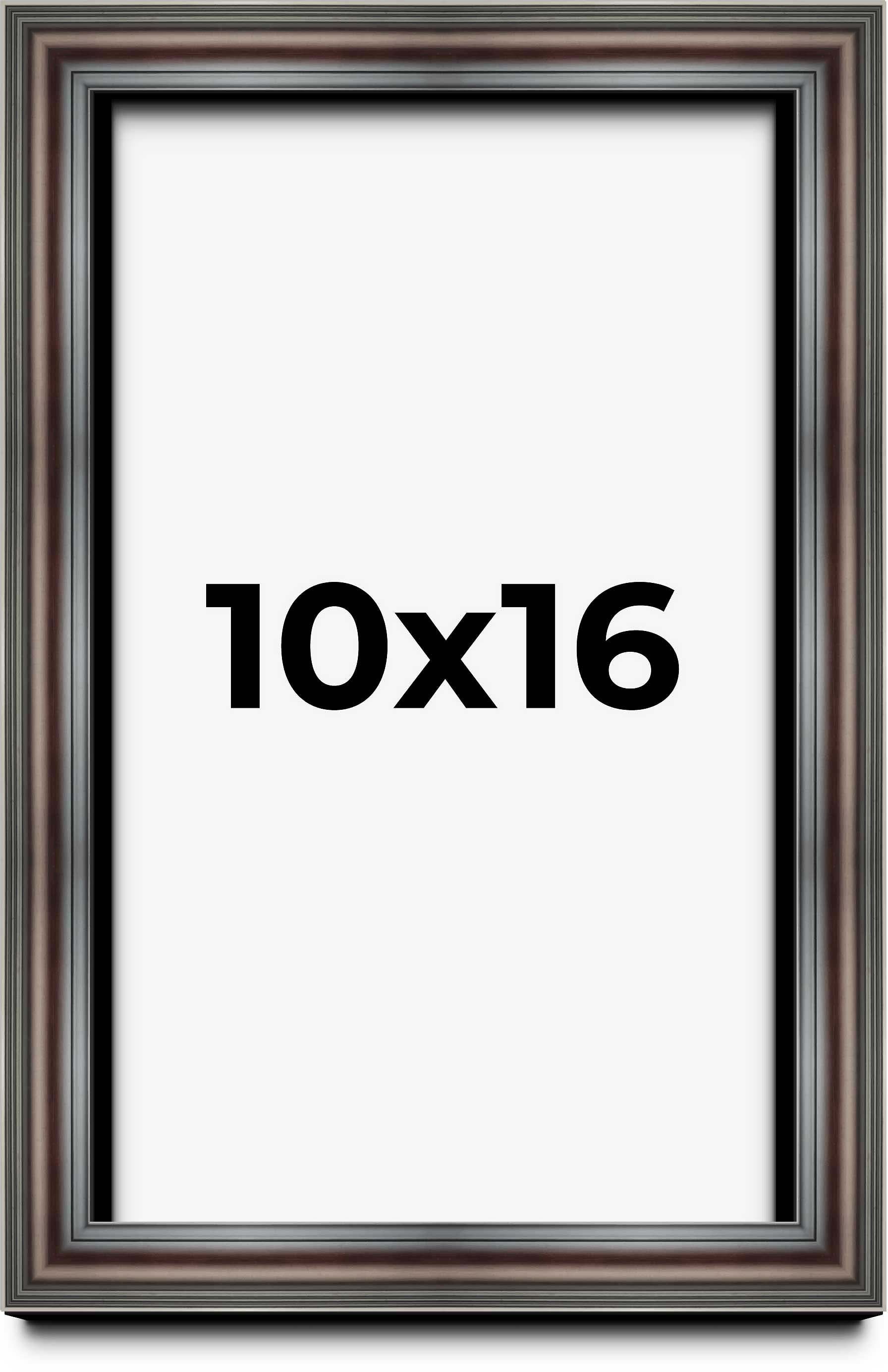 10x16 Shadow Box Frame Brown Cherry | 2.625 Inches Deep Pine Wood ...