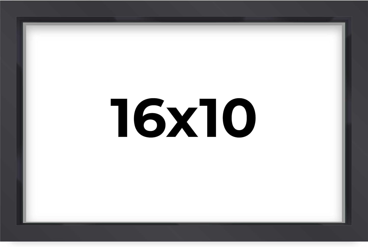 10x16 Shadow Box Frame Contemporary Black | 3/4" Depth of Usable Space ...