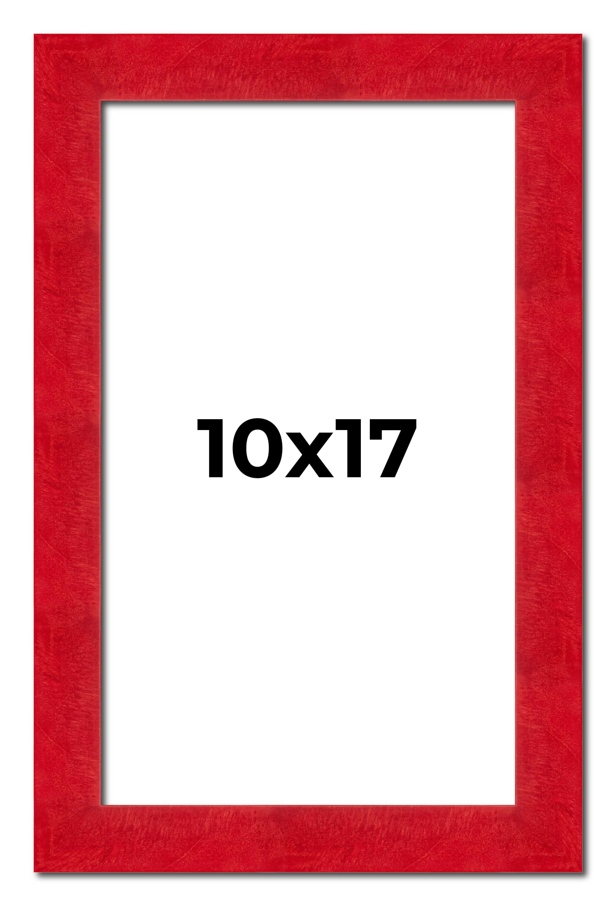 10x17 Frame Red Burl Solid Wood Picture Frame Width 1.75 Inches ...